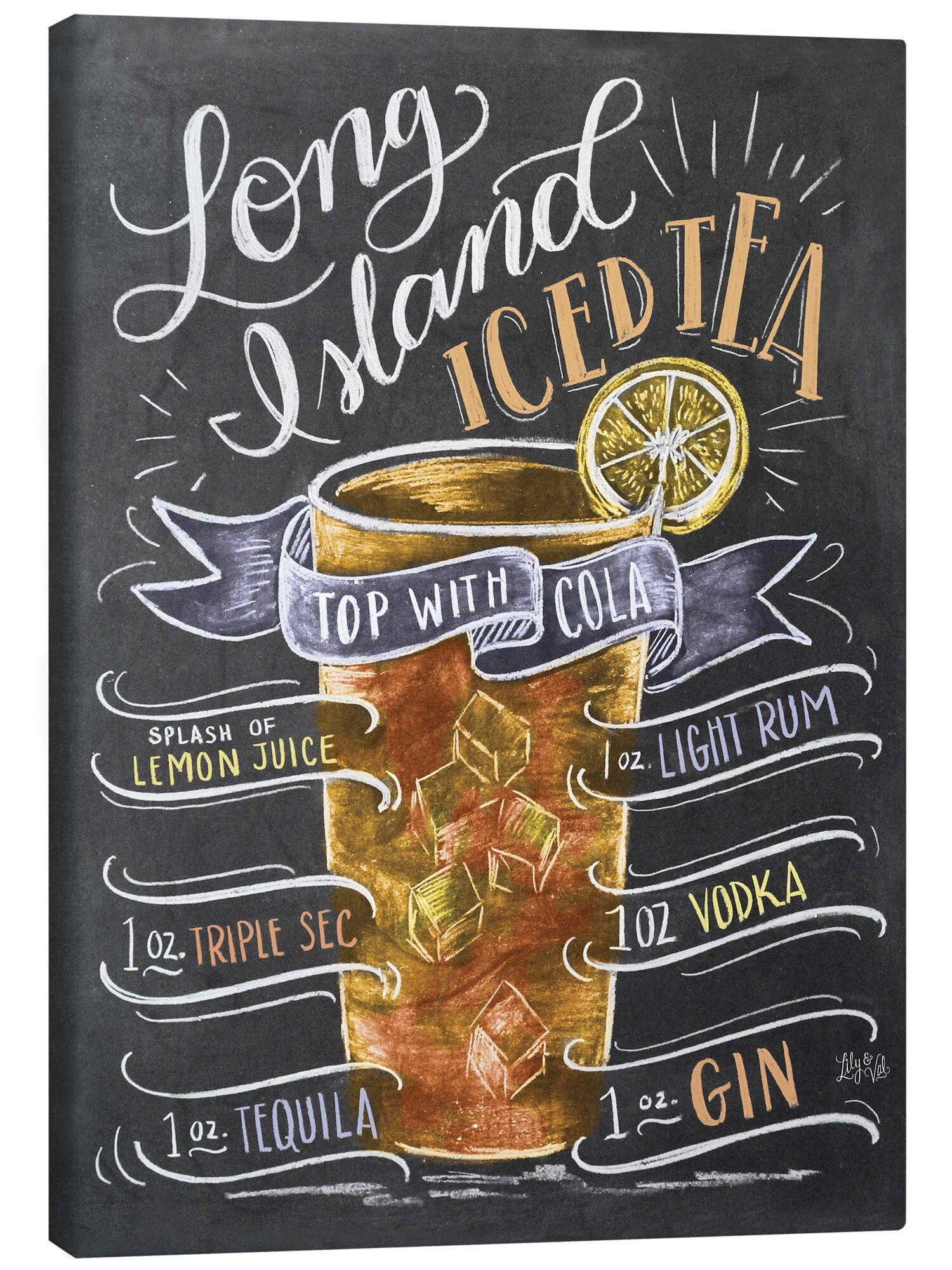 Posterlounge Leinwandbild Lily And Val Long Island Ice Tea Rezept