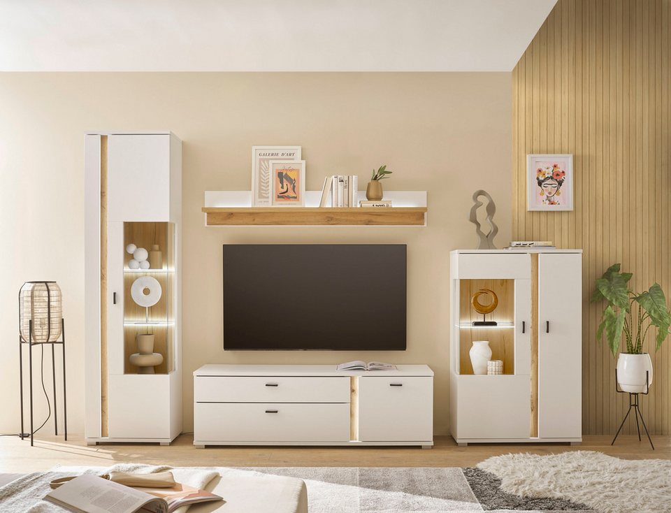 Inosign Wohnwand Long Island Set 4 St In Moderner Trendfarbe