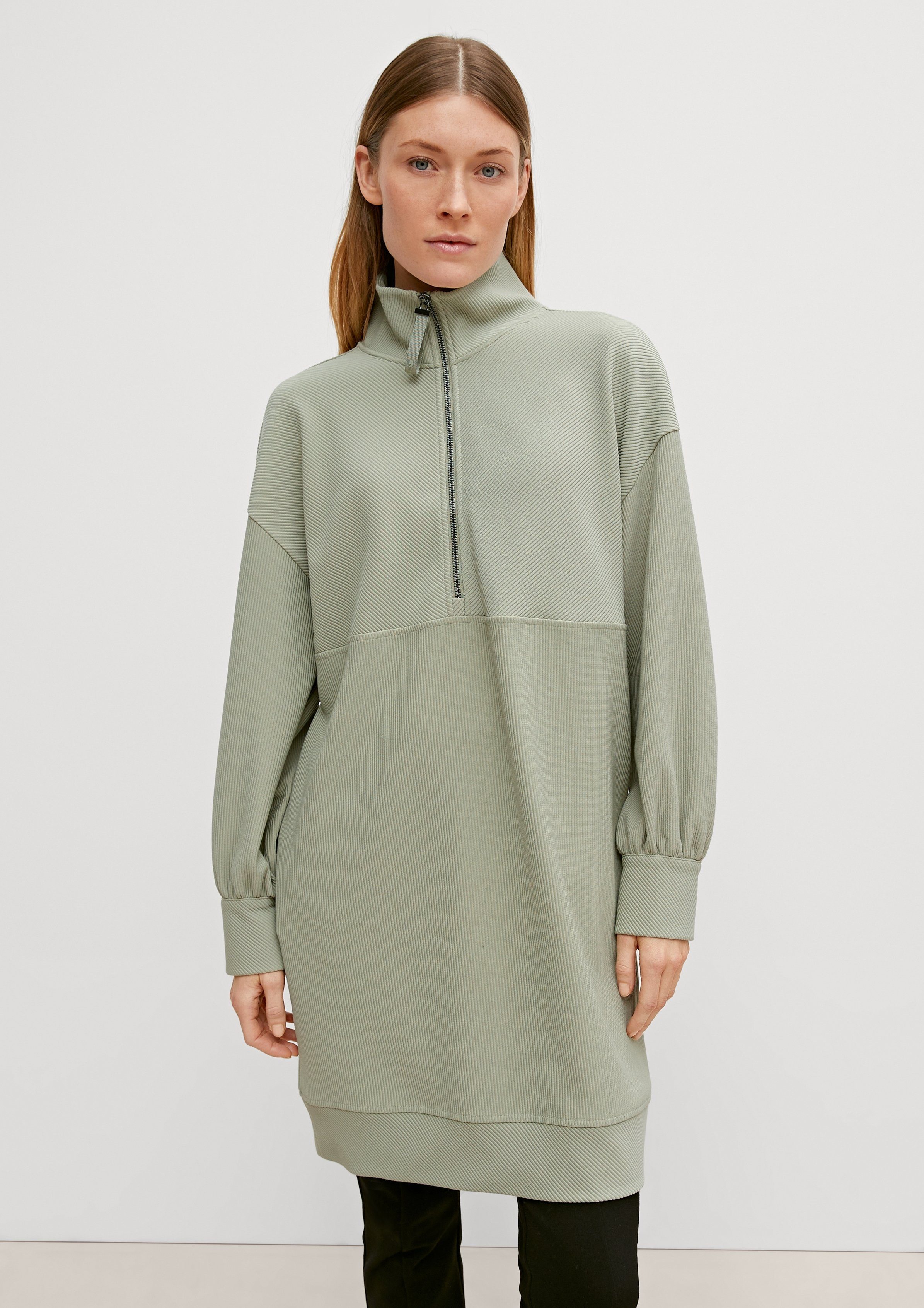Comma Casual Identity Minikleid Kleid Aus Ottoman Jersey 1 Tlg