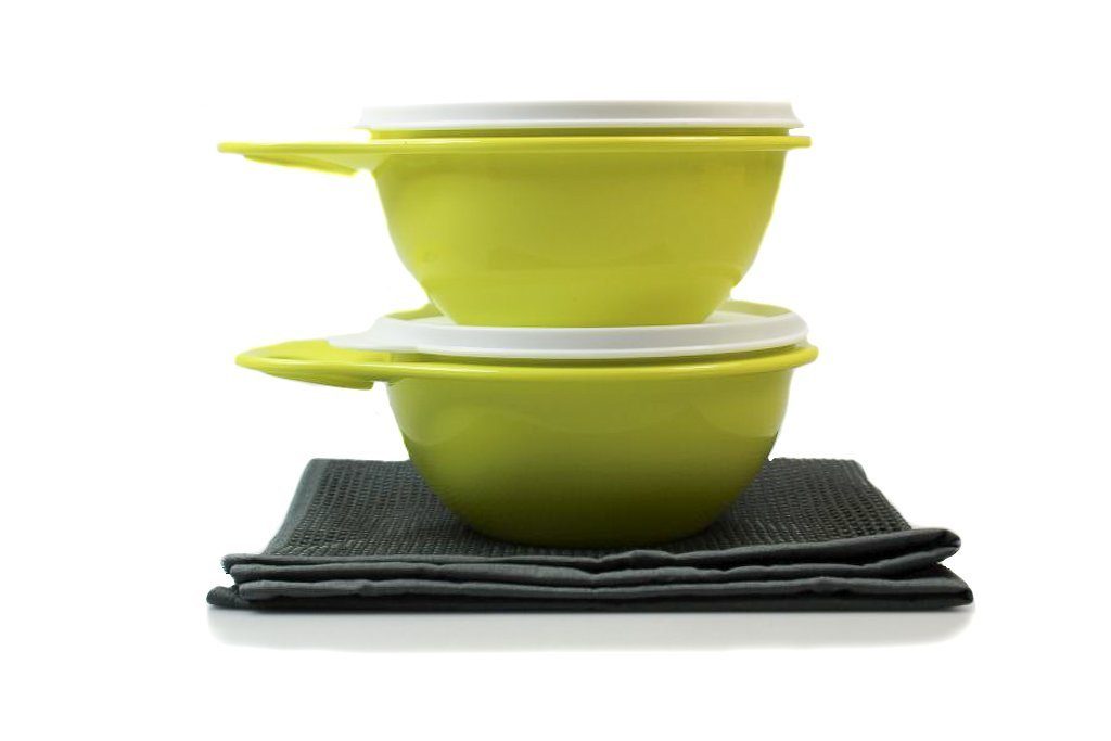 TUPPERWARE Back-Set Maximilian 600 ml (2) limette + GLASTUCH
