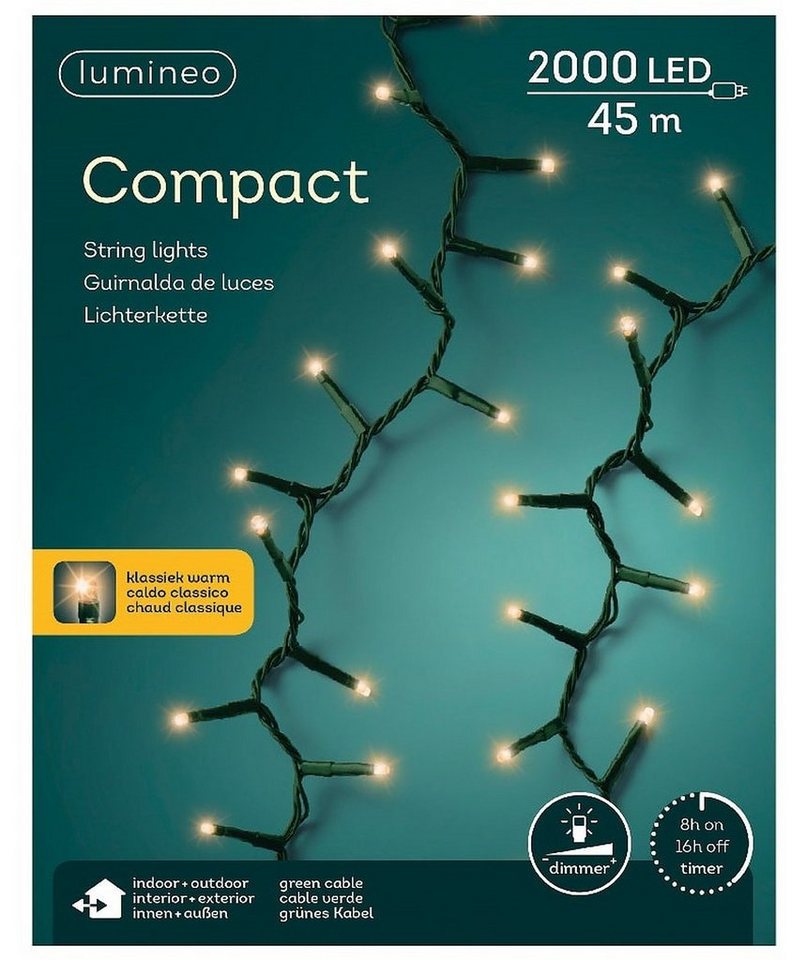 Lumineo LED-Lichterkette Lumineo Lichterkette Compact 2000 LED 45 m ... Lumineo LED-Lichterkette Lumineo Lichterkette Compact 2000 LED 45 m ...
