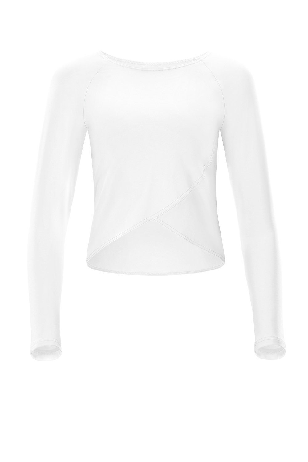 Winshape Langarmshirt Cropped Functional Light and Soft Overlap-Applikation