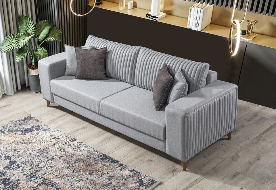 Villa Möbel 3 Sitzer Florenz Sofa Mit Umklappbarer Rückenlehne 1 Stk