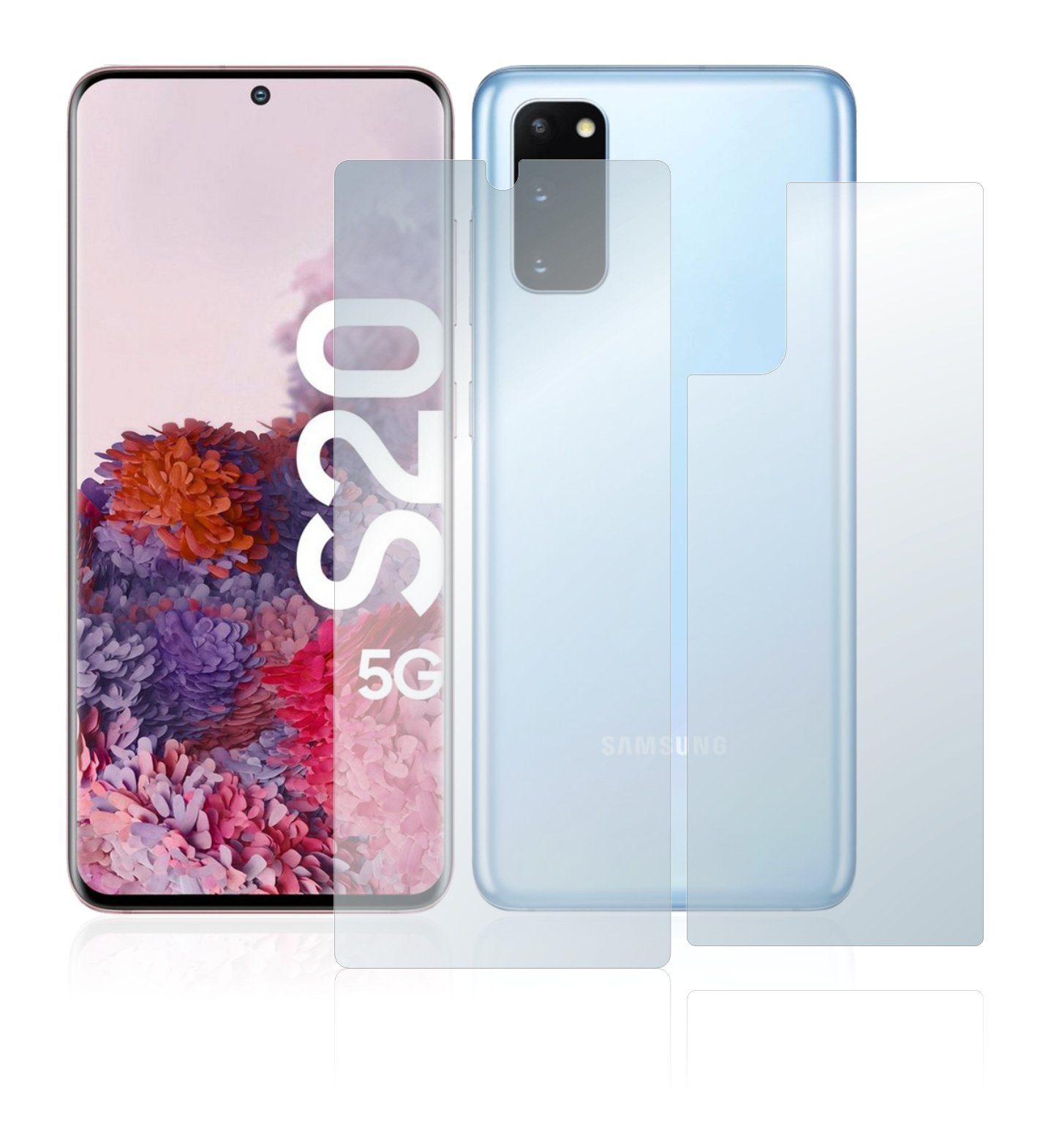 Upscreen Schutzfolie Für Samsung Galaxy S20 5g Vorder Rückseite