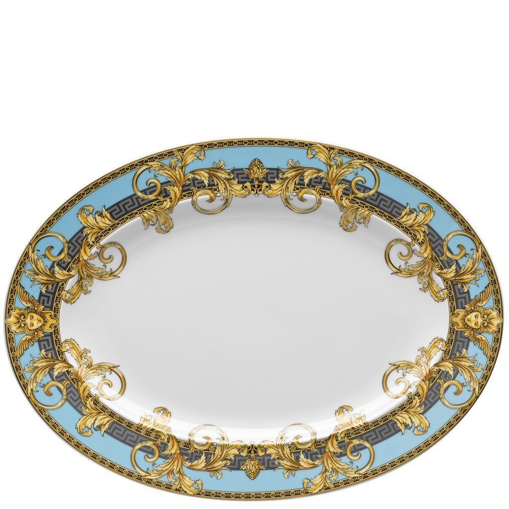 Rosenthal Meets Versace Servierplatte Versace Prestige Gala Bleu Platte