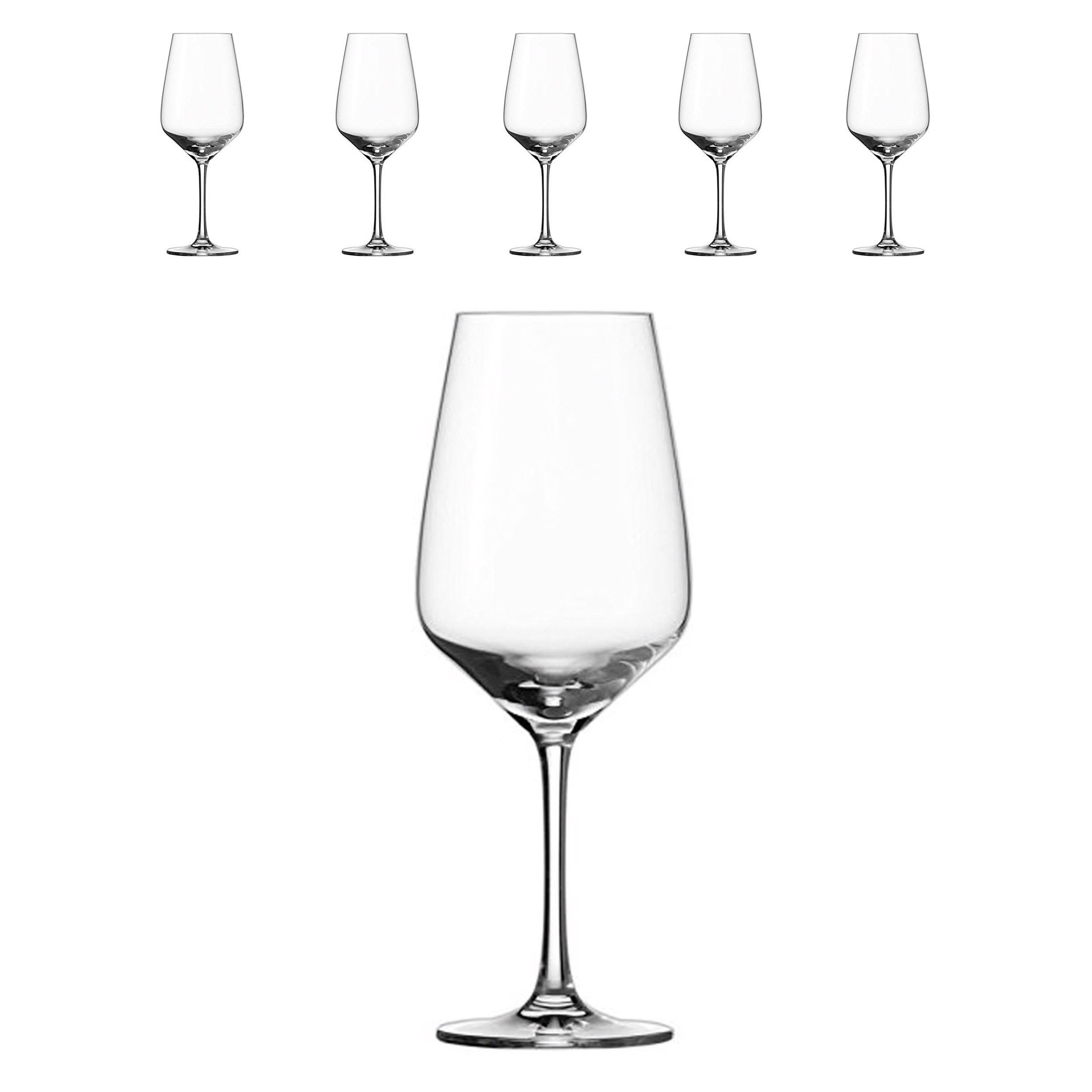 Zwiesel Glas Rotweinglas Schott Zwiesel Taste Rotweingläser – 6er Set 497ml geeicht, Tritan ...