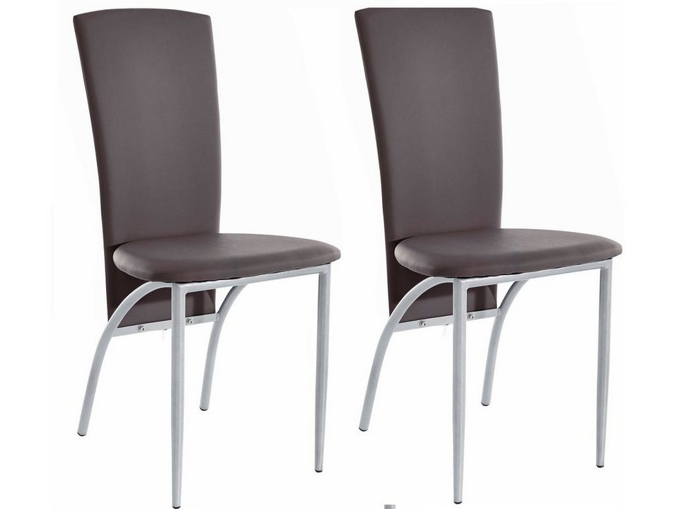 Loft24 Esszimmerstuhl Nevada 2er Set Pflegeleichter Bezug Aus