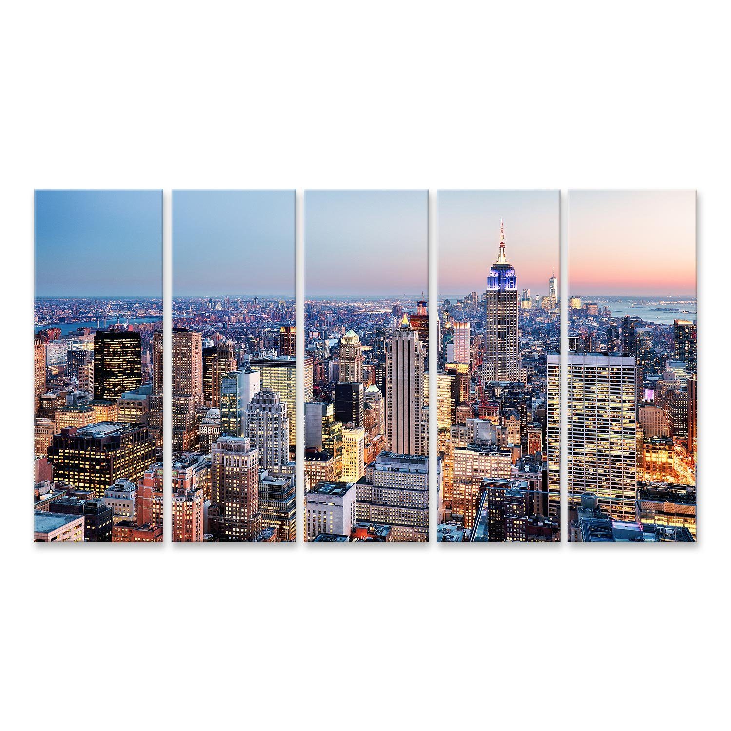 islandburner Leinwandbild »Bild auf Leinwand New York City Usa Wandbild Leinwandbild Wand Bilder ...