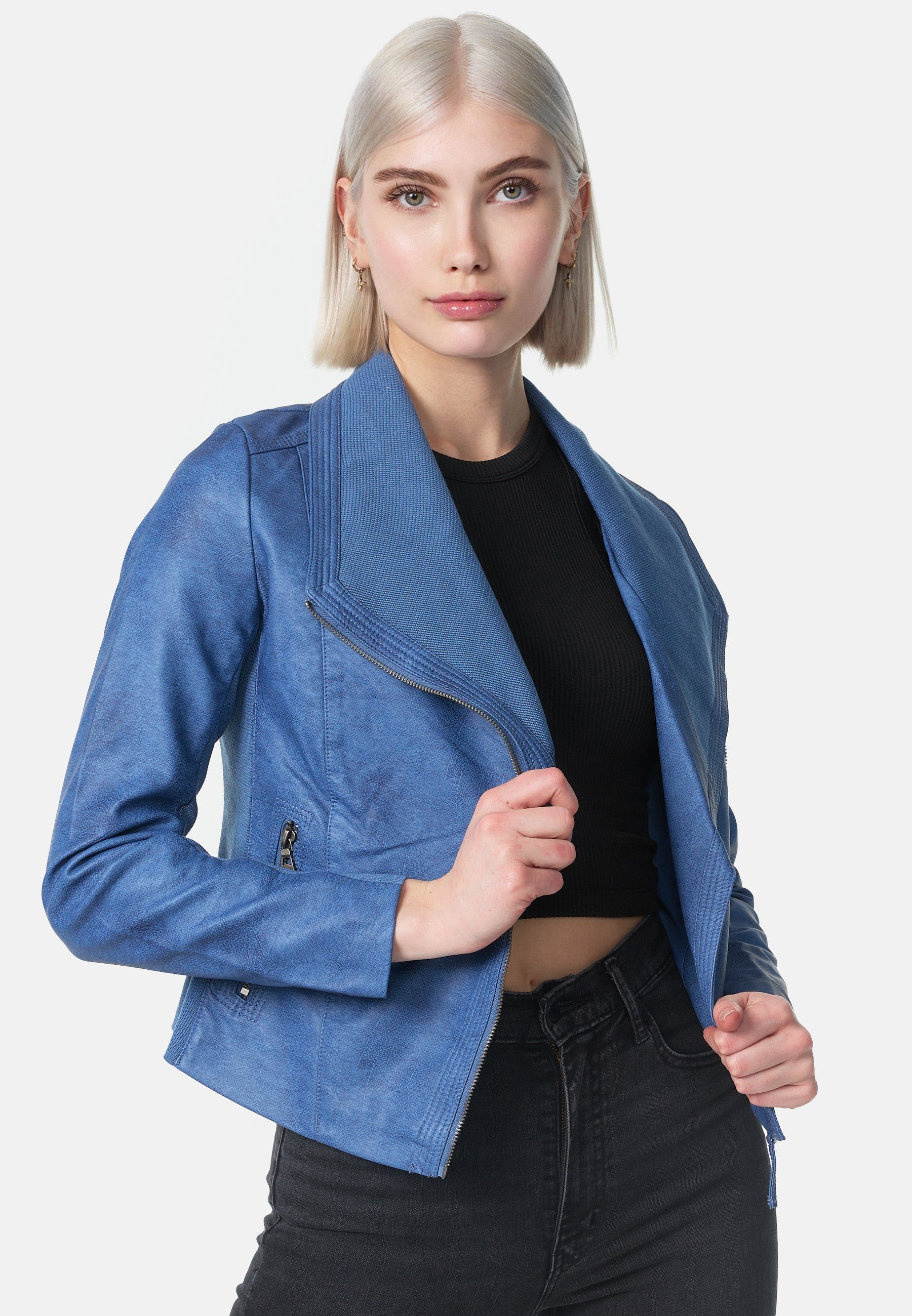 Softy Collection Lederimitatjacke SOF01 (Kunstlederjacke mit ...