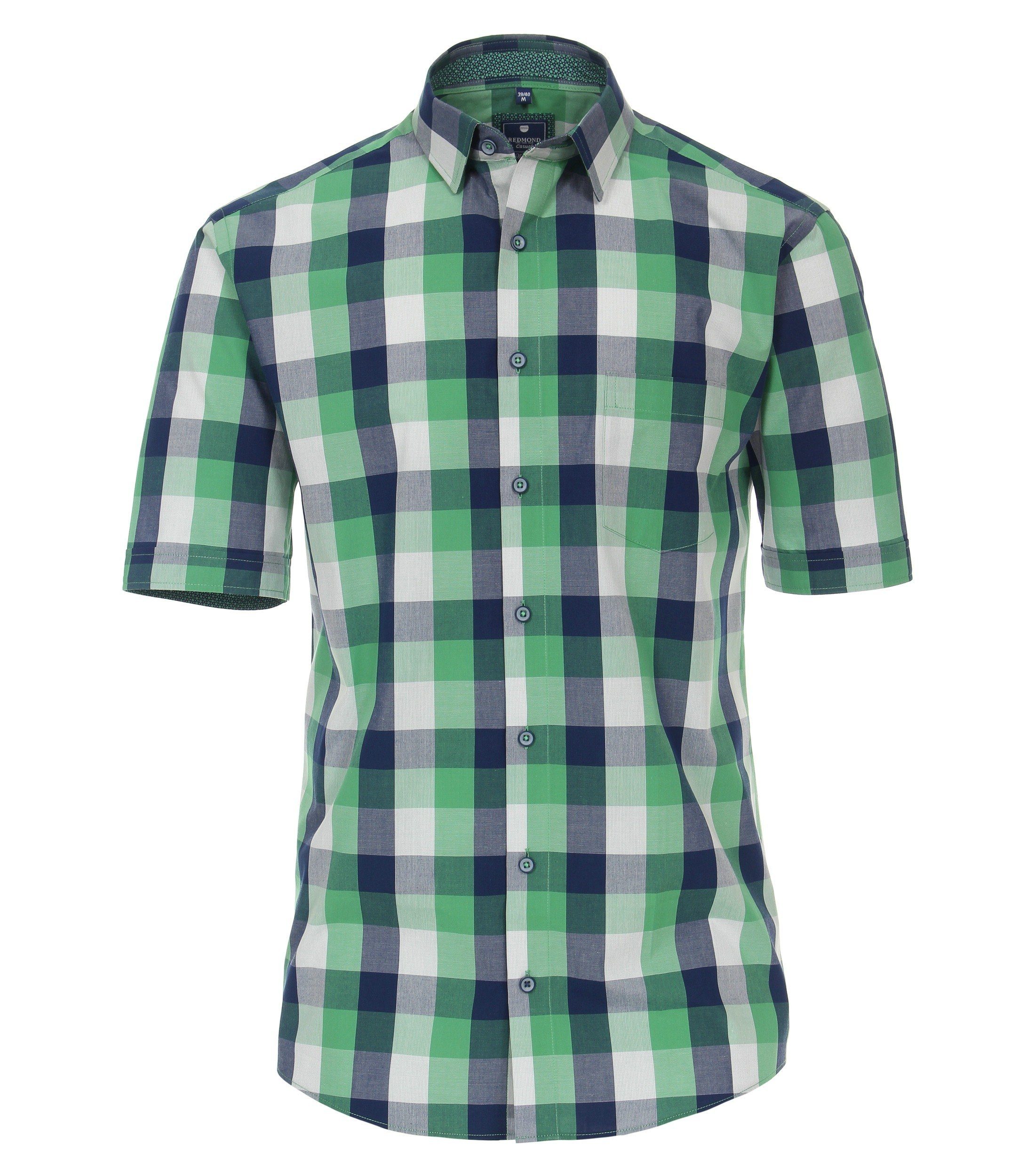 Redmond Kurzarmhemd Kariert Regular Fit Modisches Karodesign