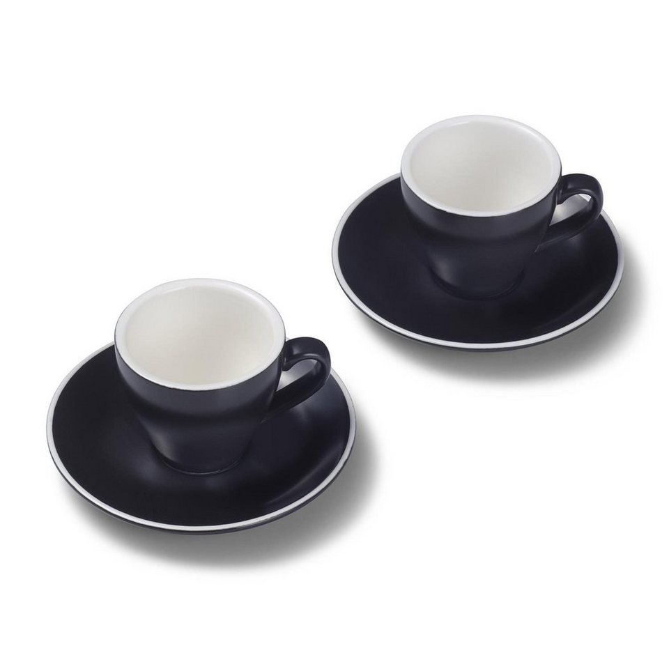 Terra Home Espressotasse Terra Home 2er Espressotassen Set Schwarz
