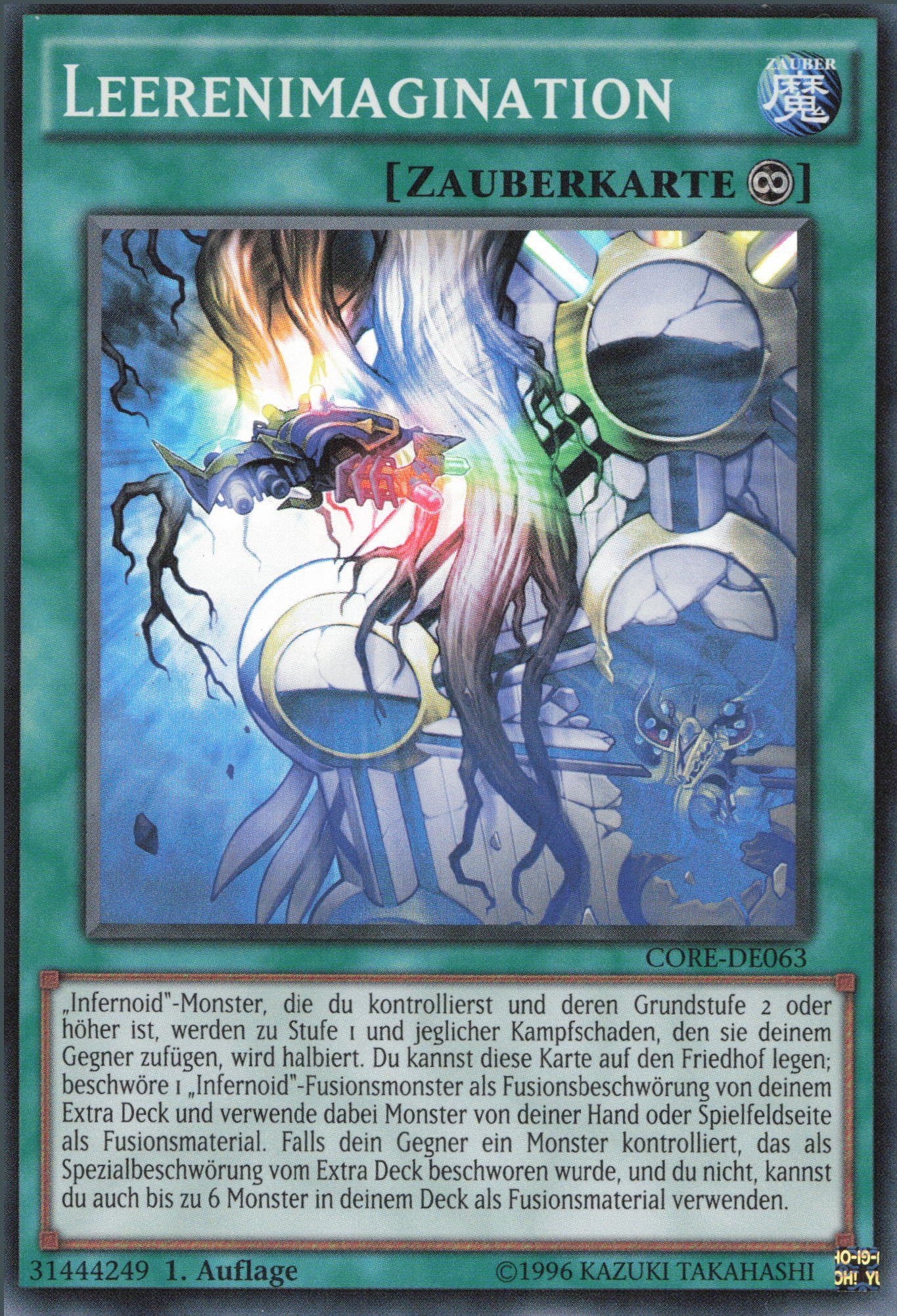 Recollectibles Sammelkarte Yugioh Karte Leerenimagination Deutsch Yu
