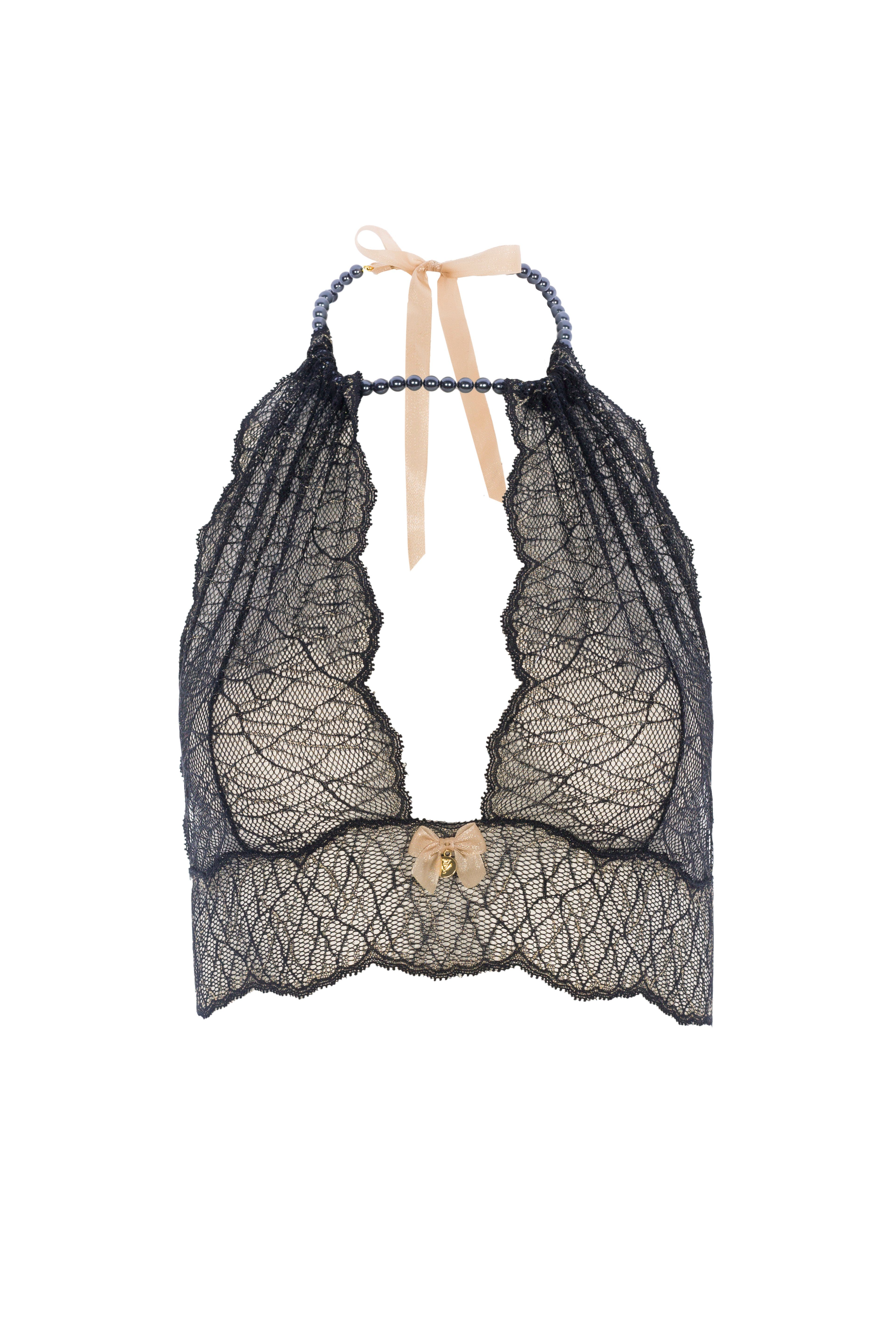 Bracli Bralette Bracli Sydney Perlen BRALETTE, schwarz