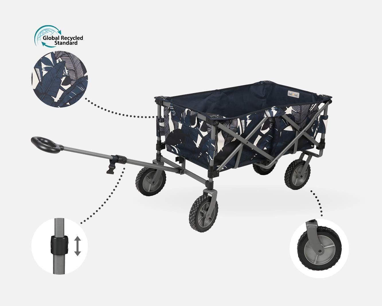 Bel-Sol Bollerwagen Lena Handwagen Strandwagen faltbar klappbar Offroad ...