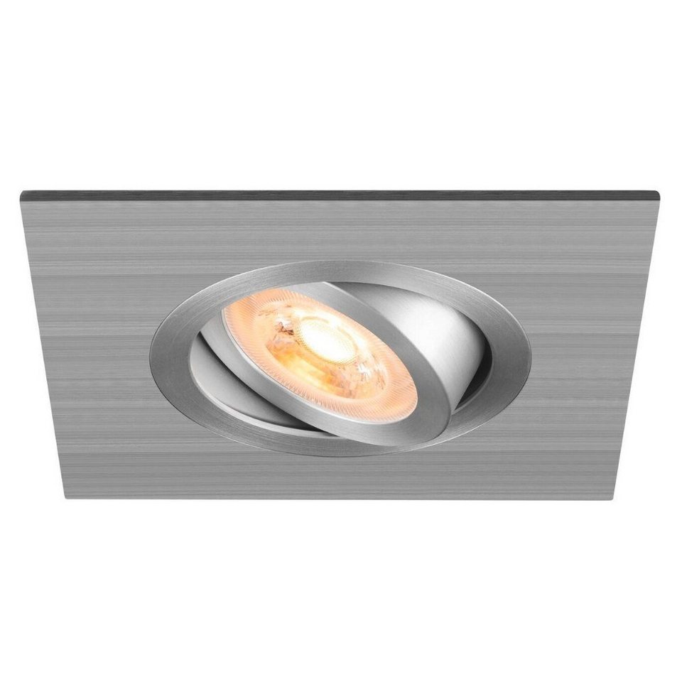 Slv Einbauleuchte Deckeneinbauleuchte New Tria In Aluminium Gu10 Eckig