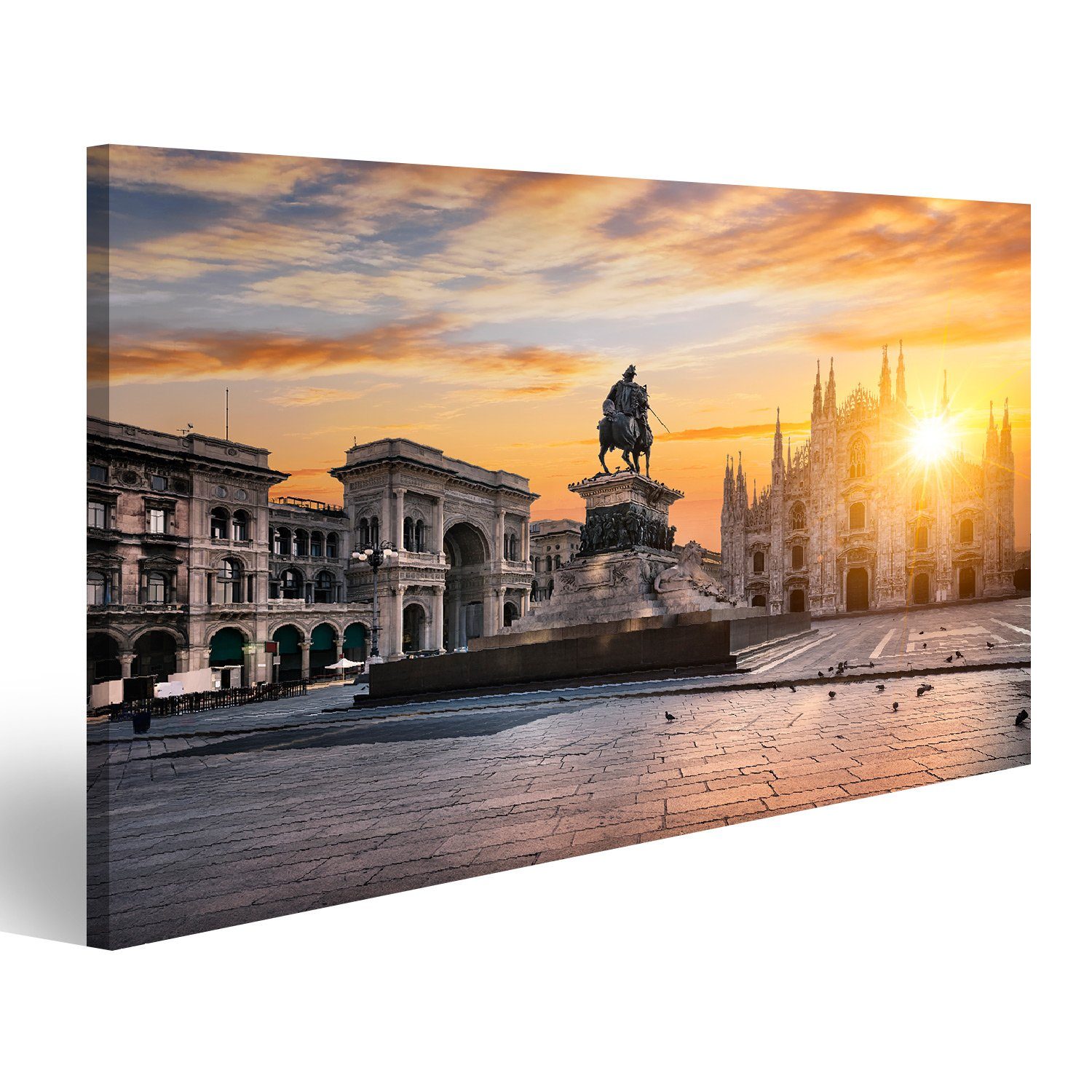 Islandburner Leinwandbild Bild Auf Leinwand Duomo Bei Sonnenaufgang