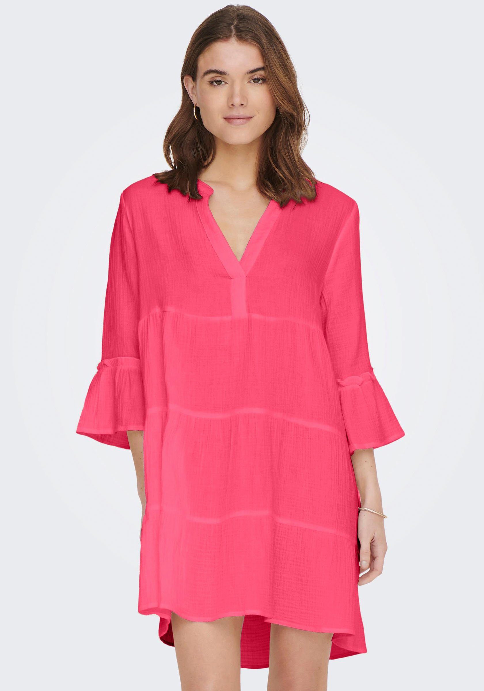 ONLY Tunikakleid ONLTHYRA PEPLON DRESS NOOS WVN mit Volant im Tunika Style