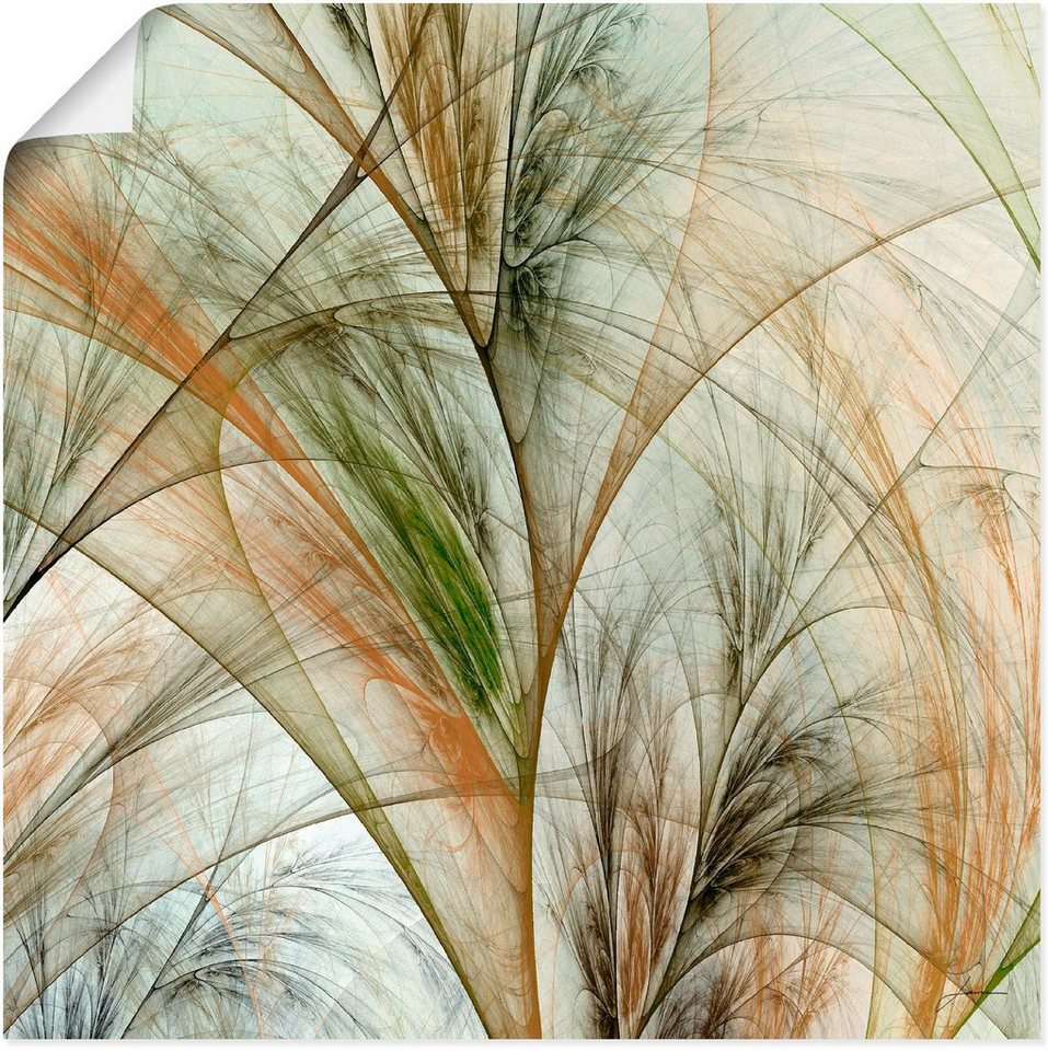 Artland Wandbild Fraktales Gras Iv Gräser 1 Stück In Vielen