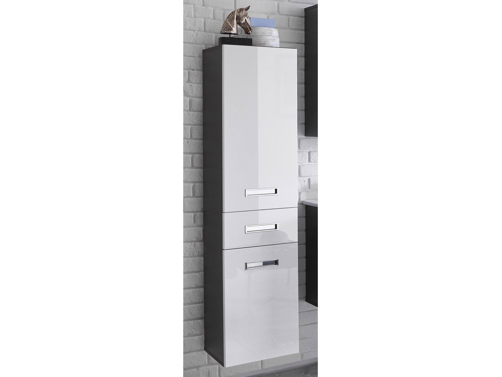 Möbelando Midischrank Brooklyn Moderner Midischrank Korpus Aus