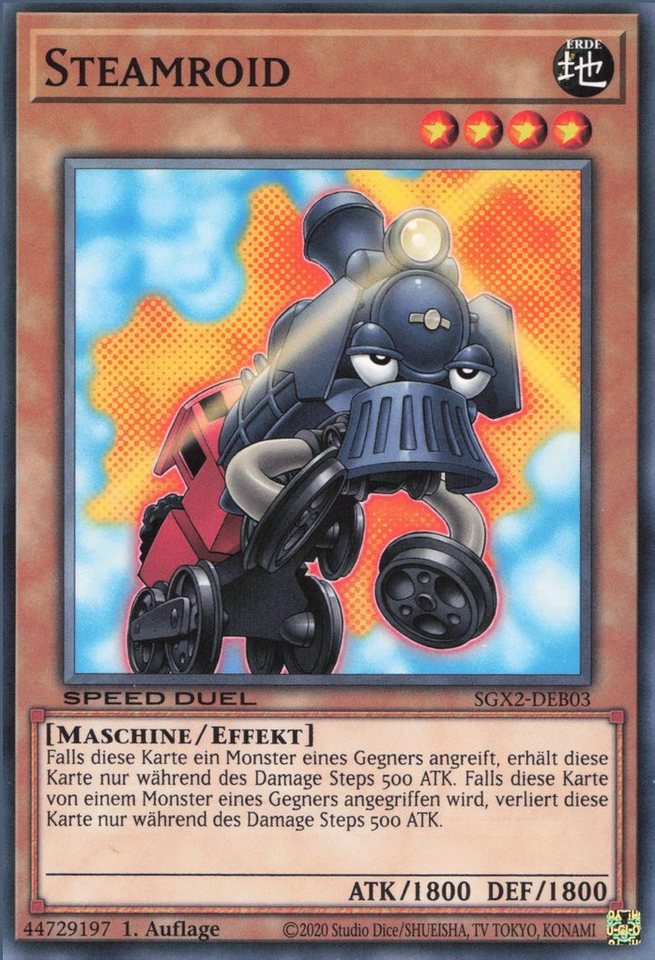 Recollectibles Sammelkarte Yugioh Karte Steamroid Deutsch Yu Gi Oh