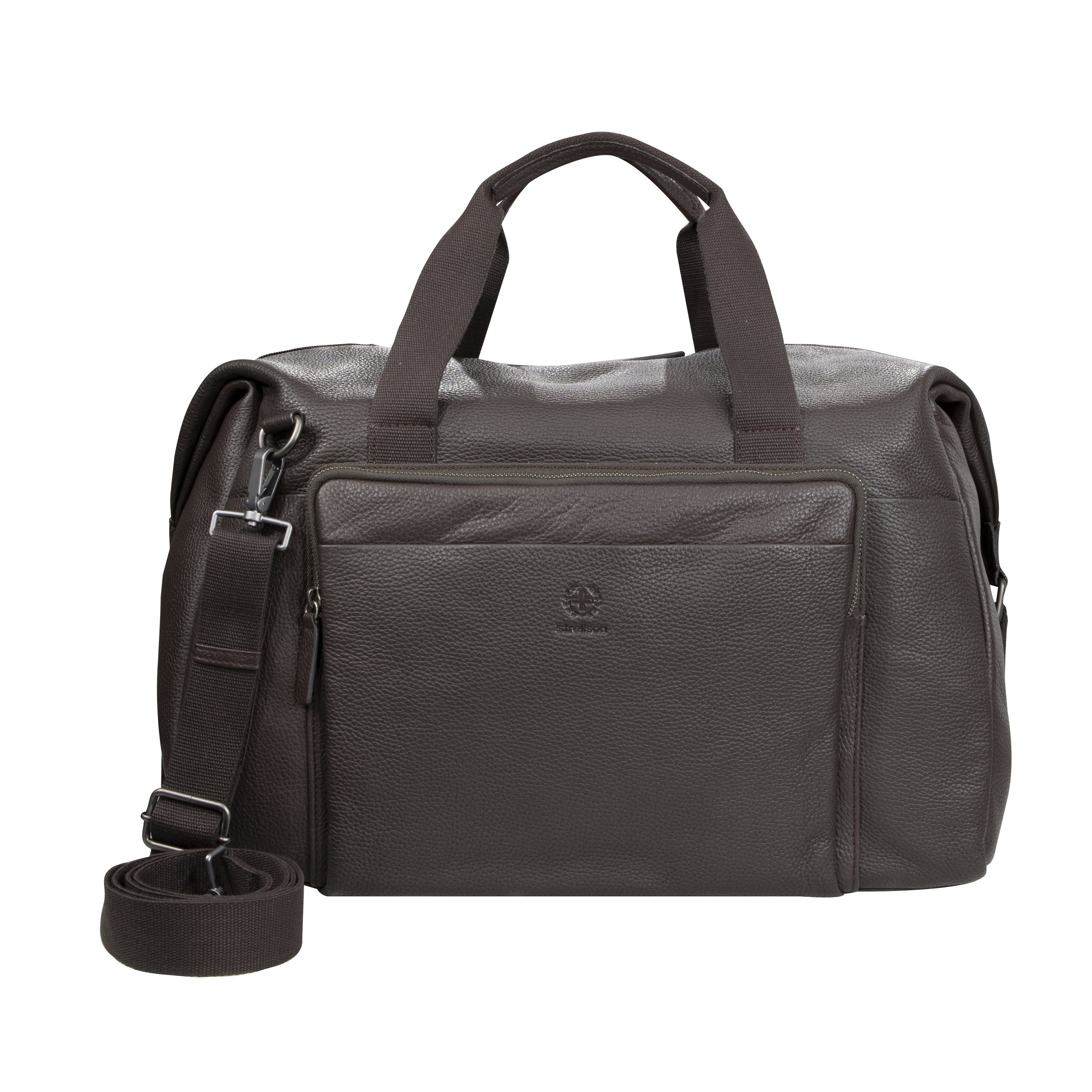 Strellson Weekender, outer: cow leather, inner: polyester