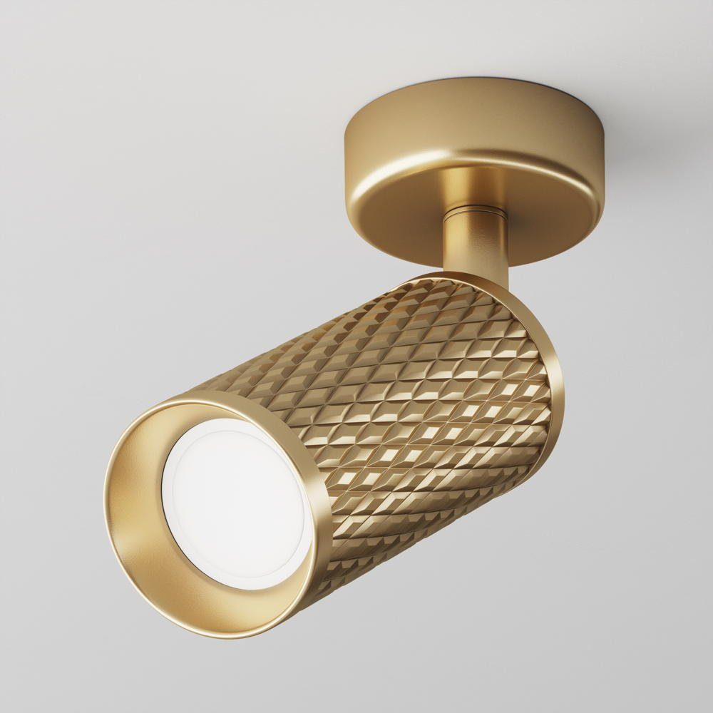Maytoni Deckenleuchte Deckenstrahler Focus In Gold Gu10 60mm Keine