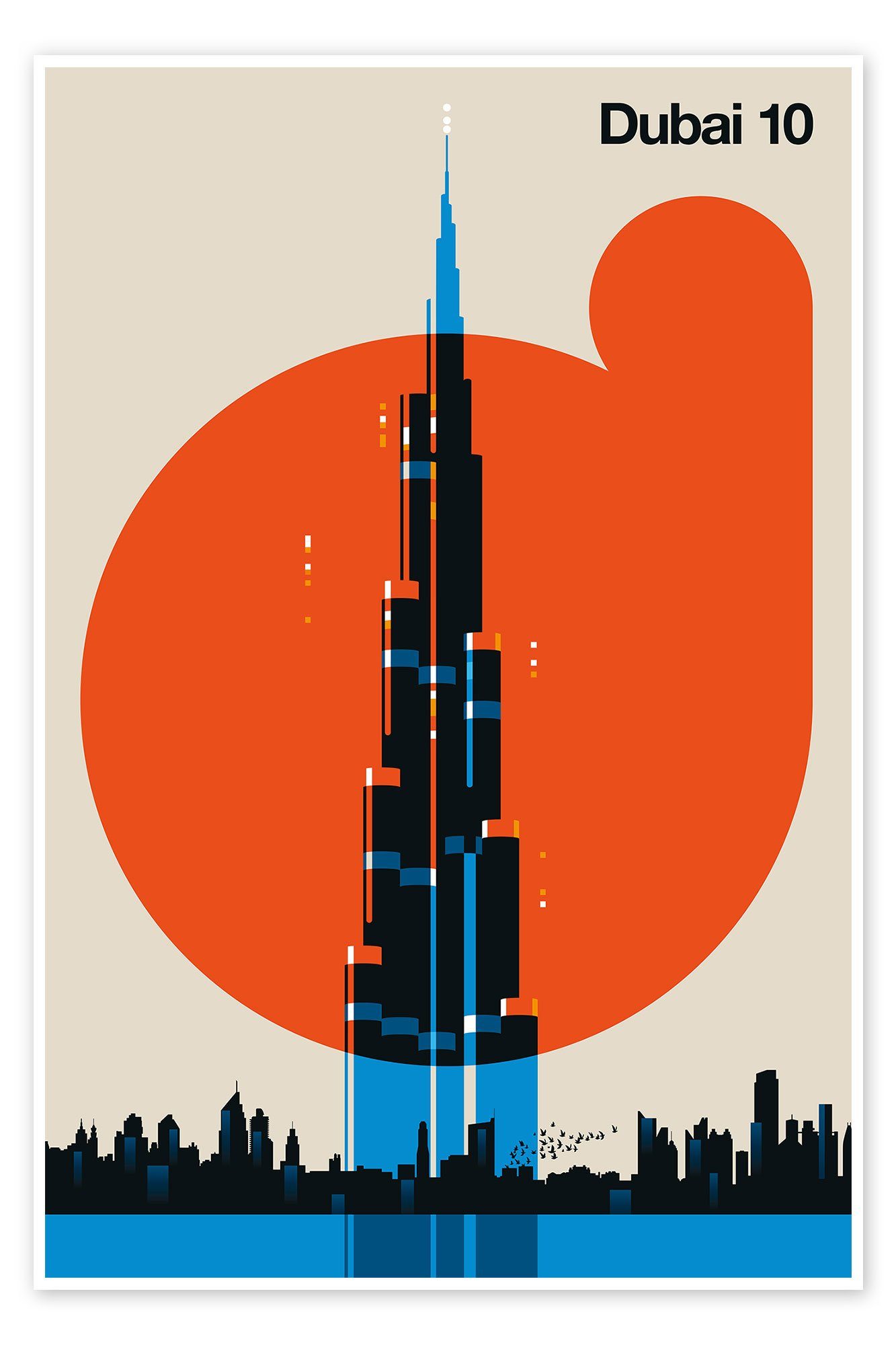Posterlounge Poster Bo Lundberg Dubai 10 Lounge Grafikdesign