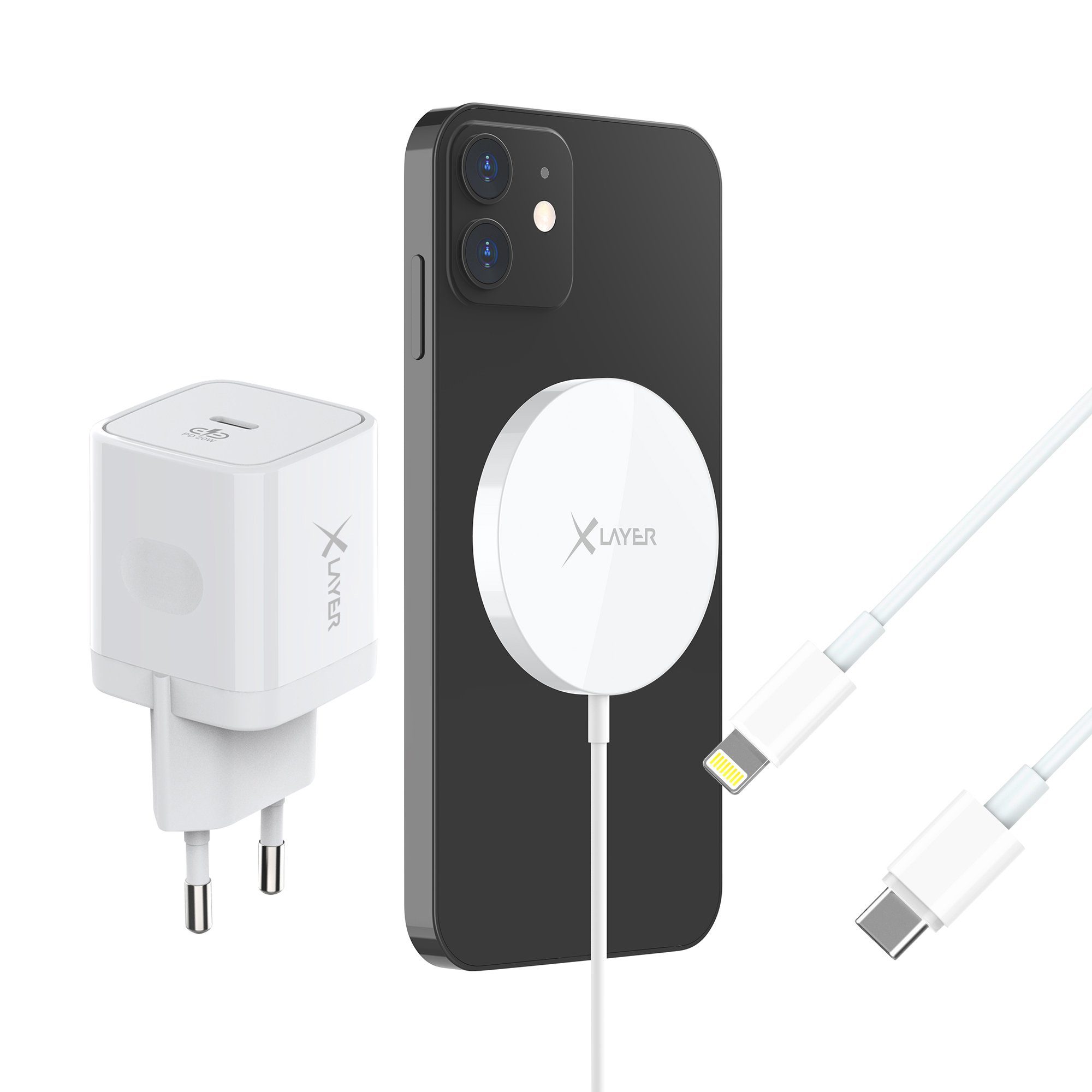 Xlayer Magfix Pro Wireless Charging Set Magsafe 20w Netzteil Usb C