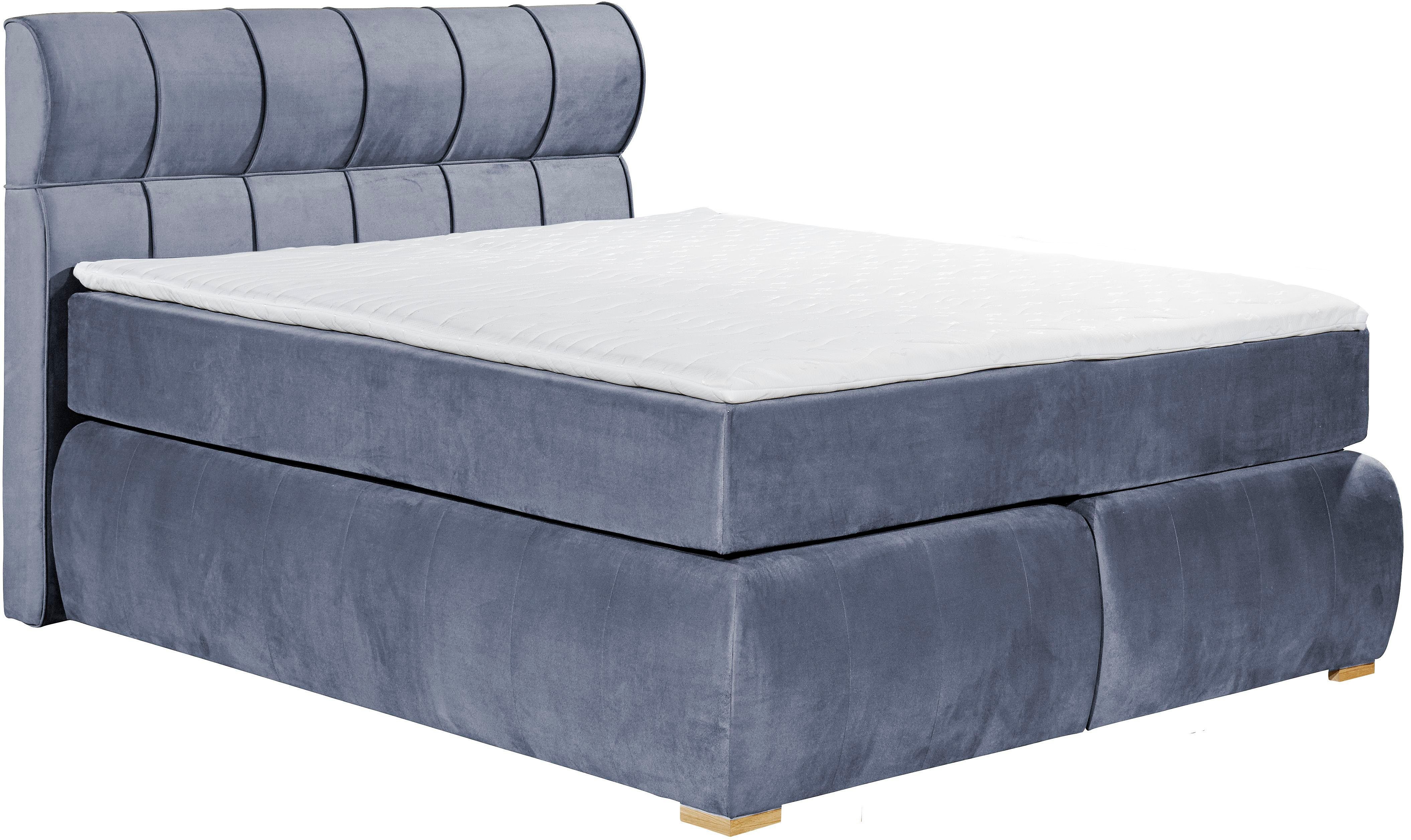 Places Of Style Boxspringbett Felicia In H4 Inkl Topper Und Bettkasten
