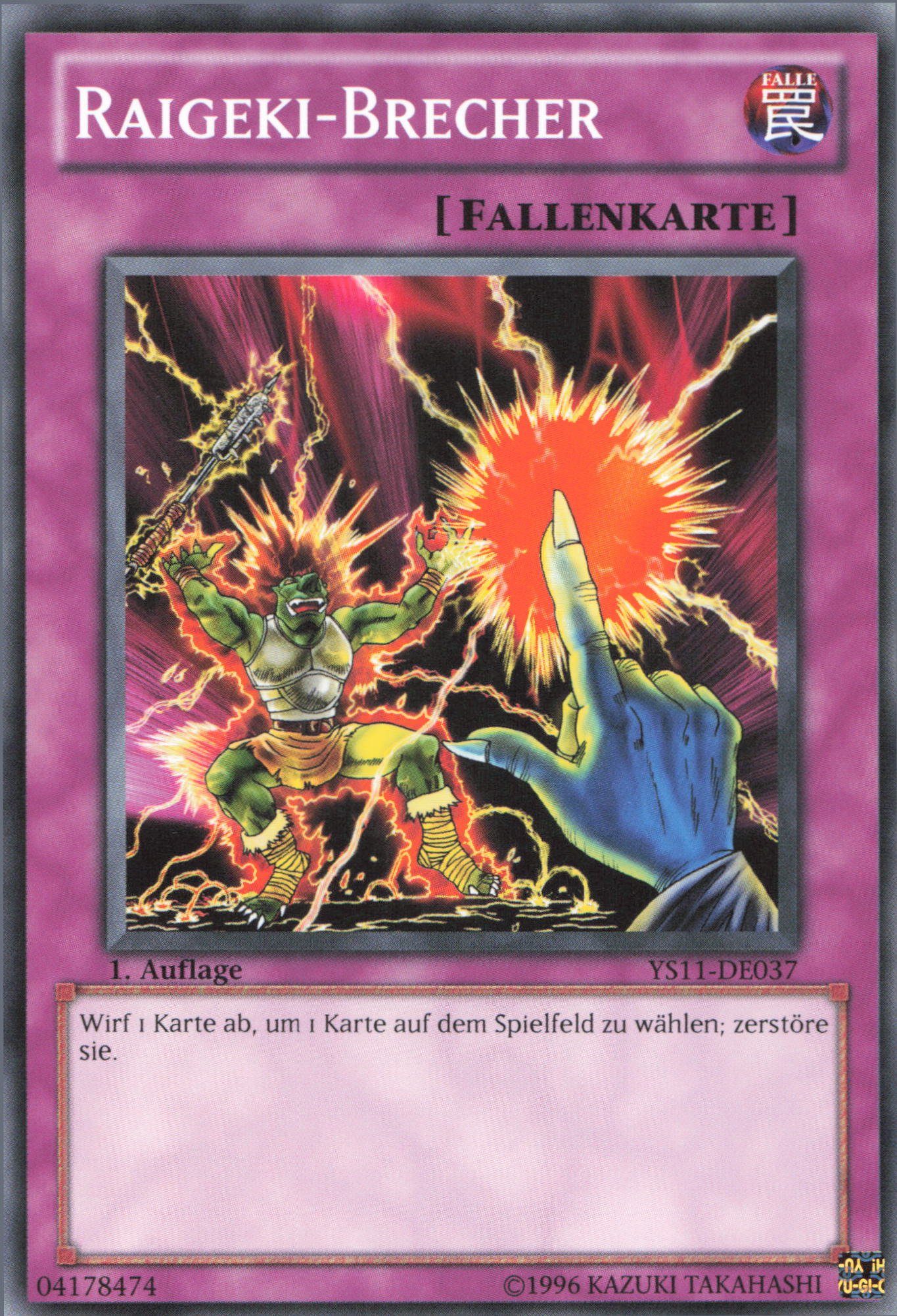 Recollectibles Sammelkarte Yugioh Karte Raigeki Brecher Deutsch Yu Gi