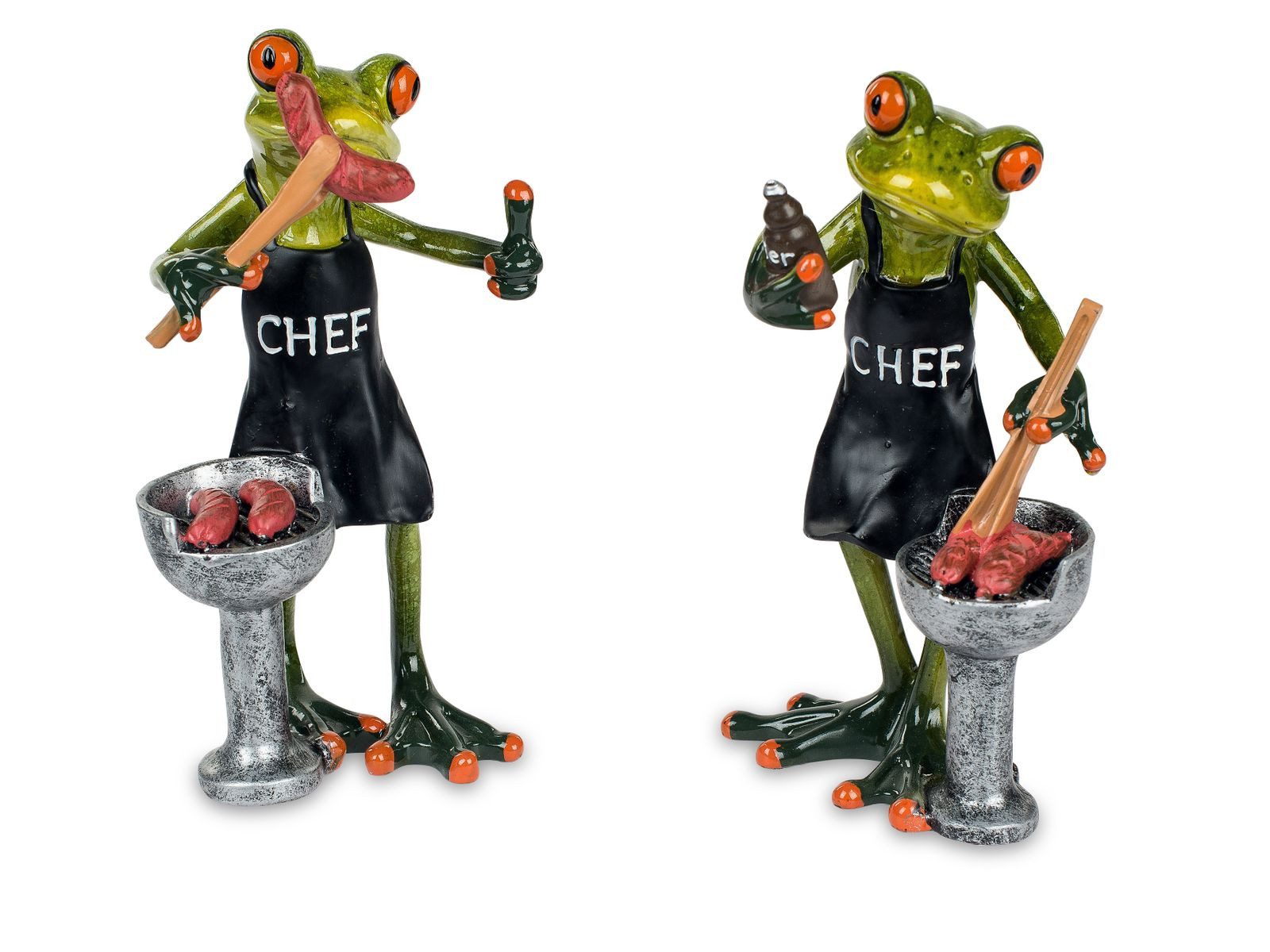Formano Dekofigur Dekofigur Frosch Mit Grill 1 St 1 Dekofigur