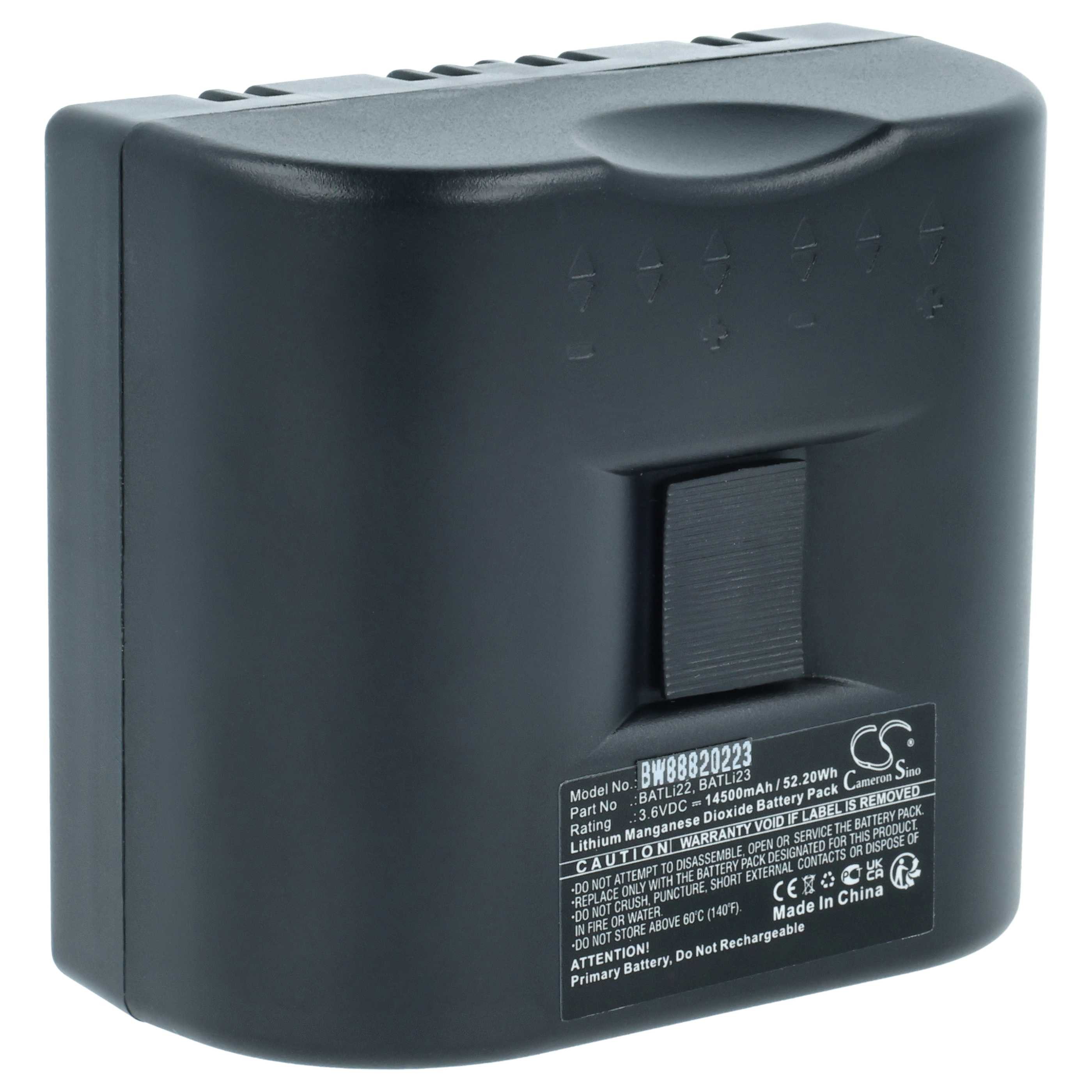 vhbw Batterie passend für Daitem 362-21F, 363-21F, 214-27D, 361-21F, Akku Batterie Li-MnO2 14500 ...