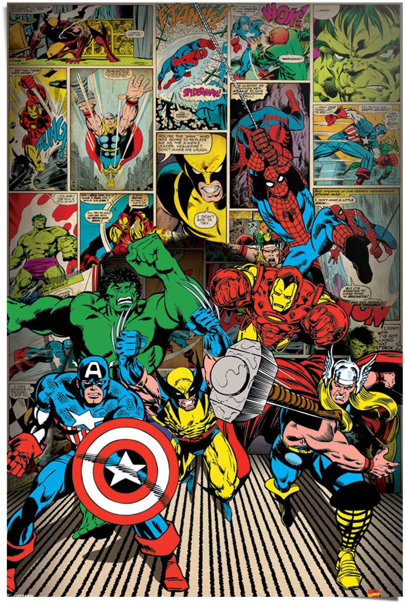 Reinders! Poster Marvel Helden, (1 St), Print