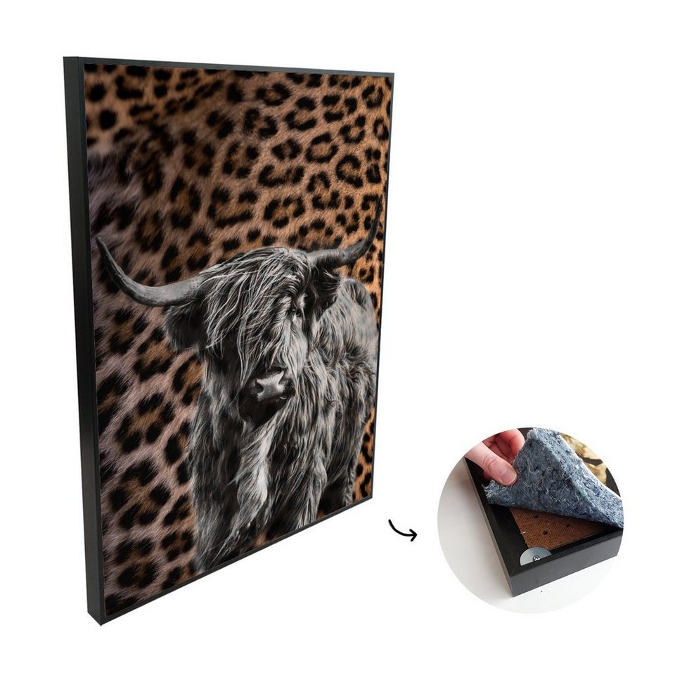 Muchowow Akustikplatte Schottischer Highlander Schwarz Panther 1