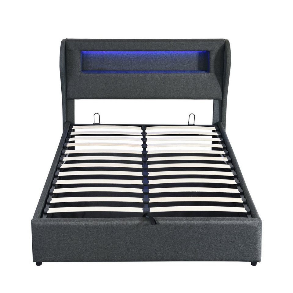 Gotagee Polsterbett Led Polsterbett Funktionsbett Stauraumbett