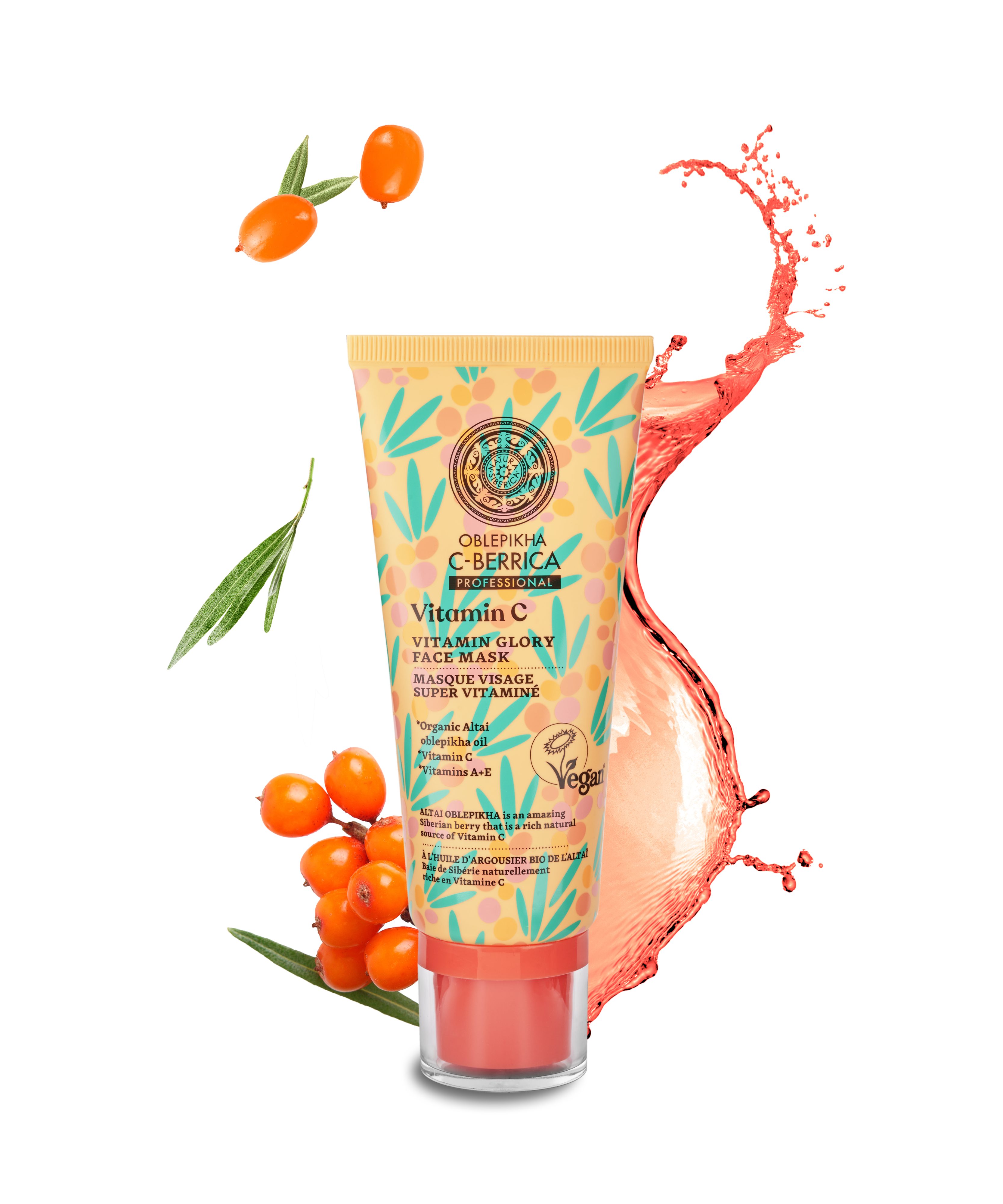 Natura Siberica Gesichtsmaske OBLEPIKHA C-BERRICA Vitamin Glory Face ...