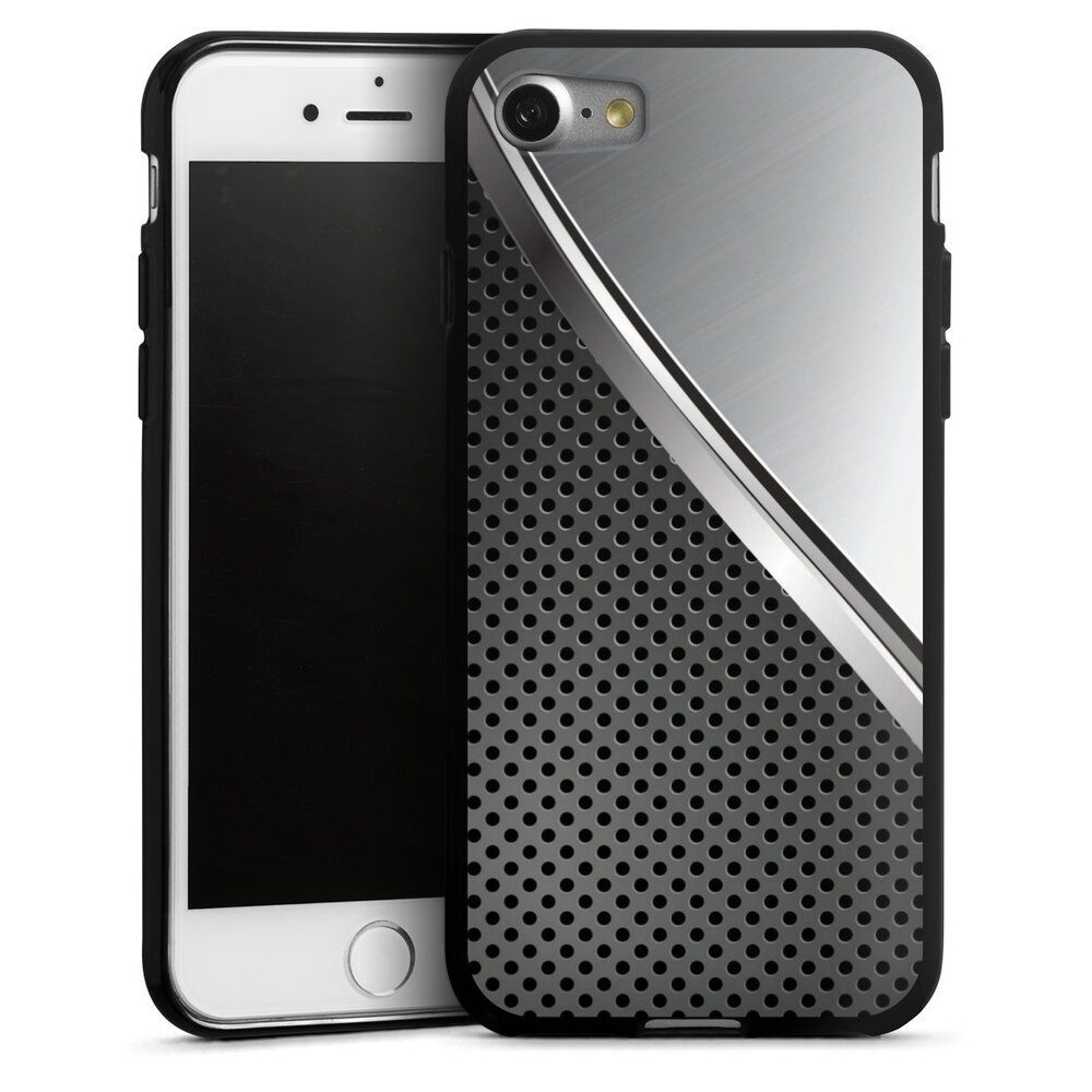 Deindesign Handyhülle Carbon Stahl Metall Duo Metal Surface Apple