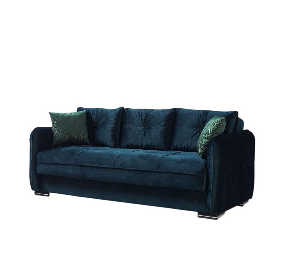 Xlmoebel Sofa Neues Blaues 3 Sitzer Sofa Im Modernen Design Für Das