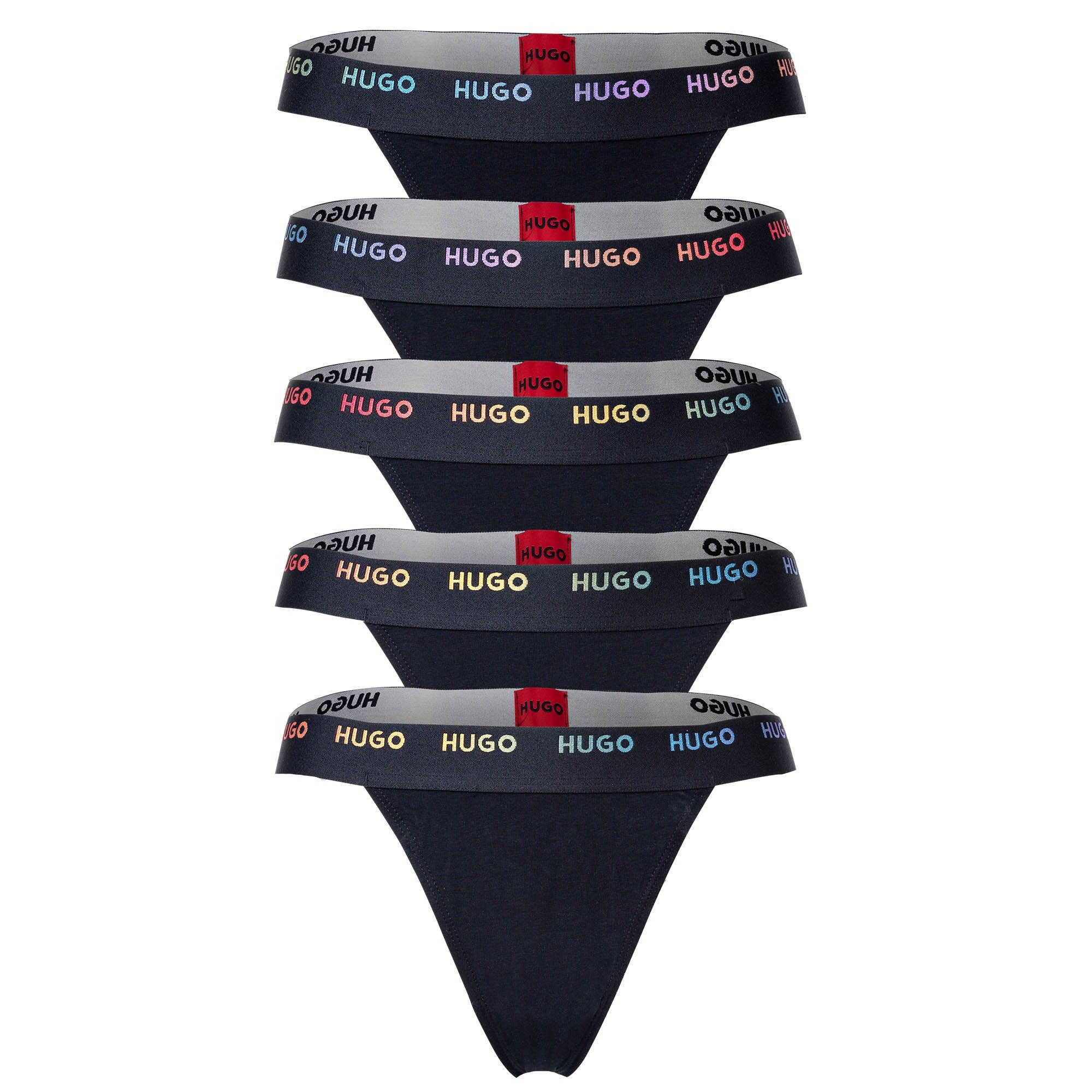 HUGO String Damen String, 5er Pack - RAINBOW FIVE PACK, Cotton (Packung ...