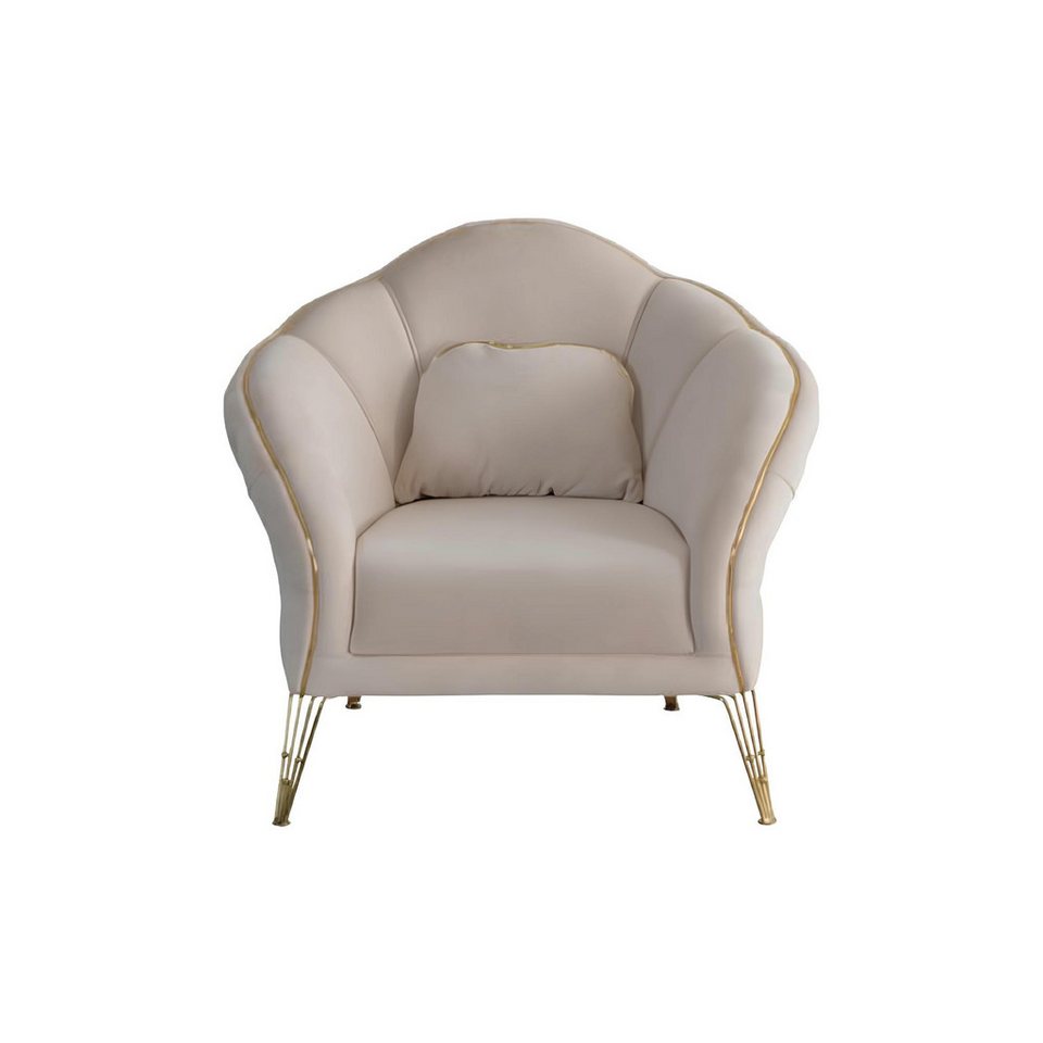 Xlmoebel Sessel Neues Sofa Set In Modernem Chesterfield Design In Beige