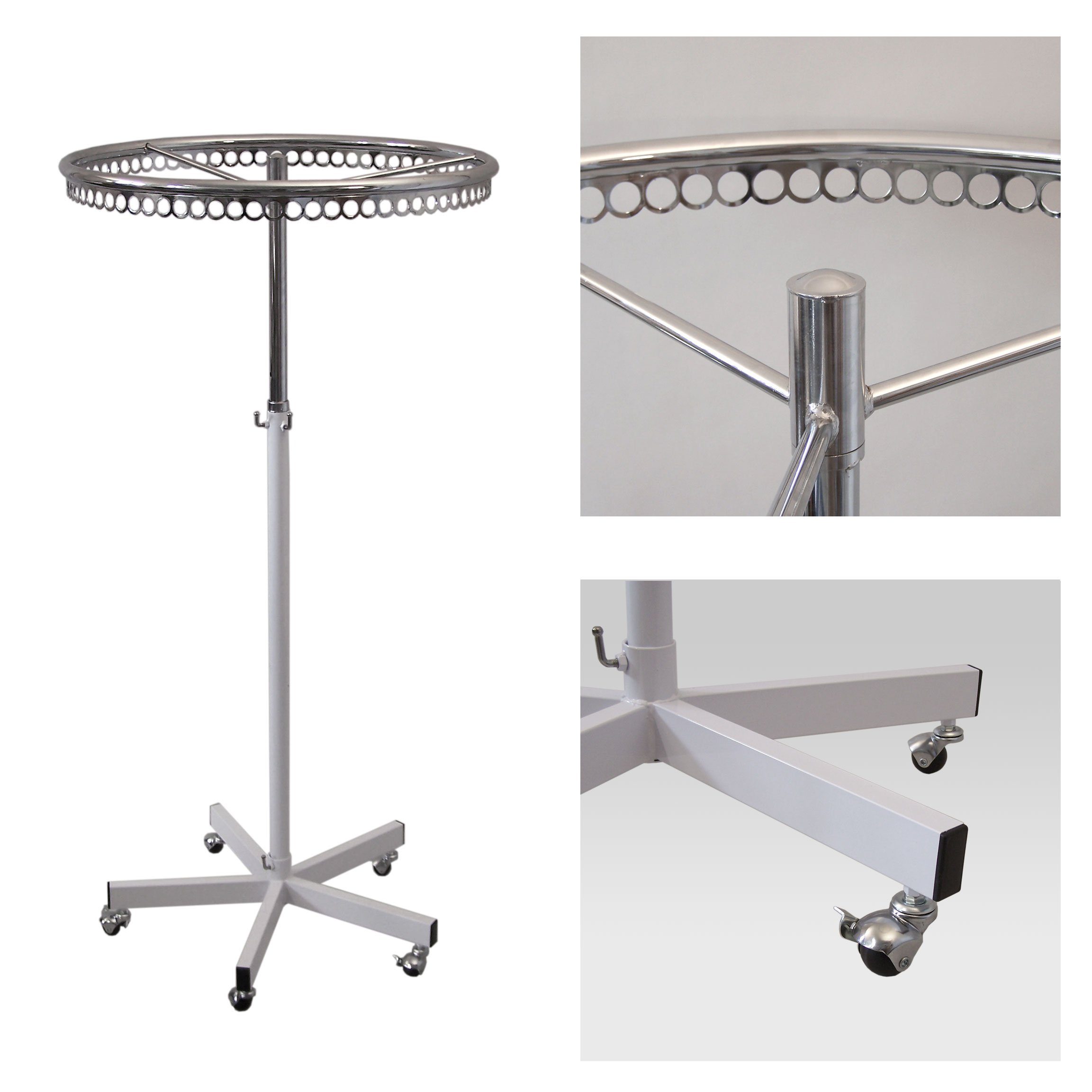 GERSO Kleiderständer Ringständer, D = 75 cm, verchromt, Kleiderstange