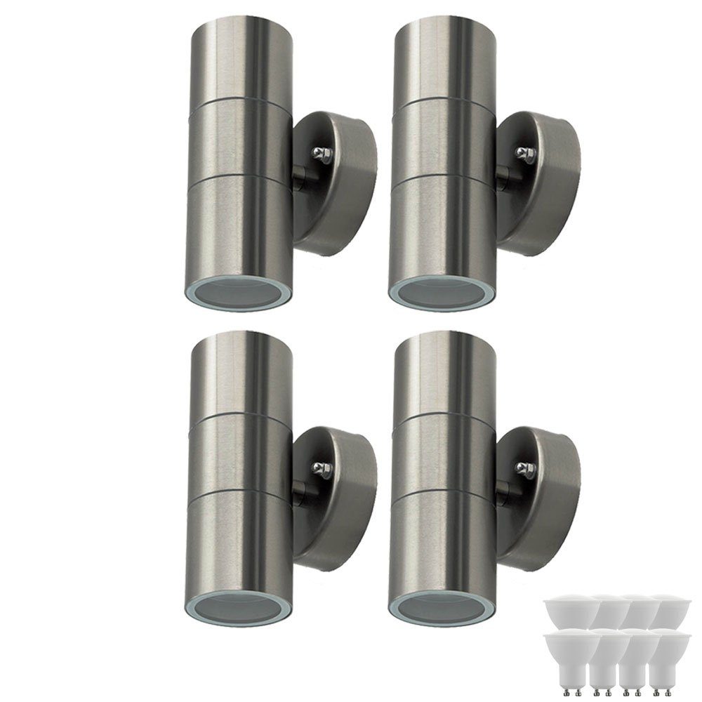 Etc Shop Led Außen Wandleuchte 4er Set Außen Leuchten Fassaden Wand
