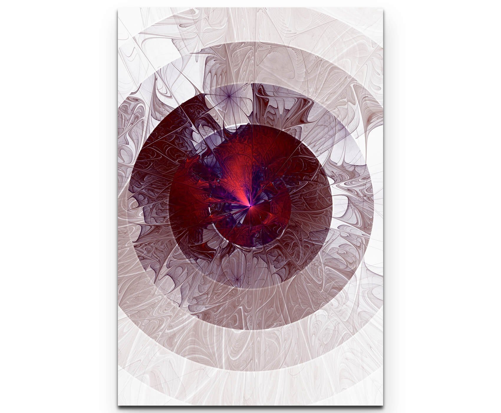 Sinus Art Leinwandbild Abstraktes Bild Kreative Kreise In Pink Und