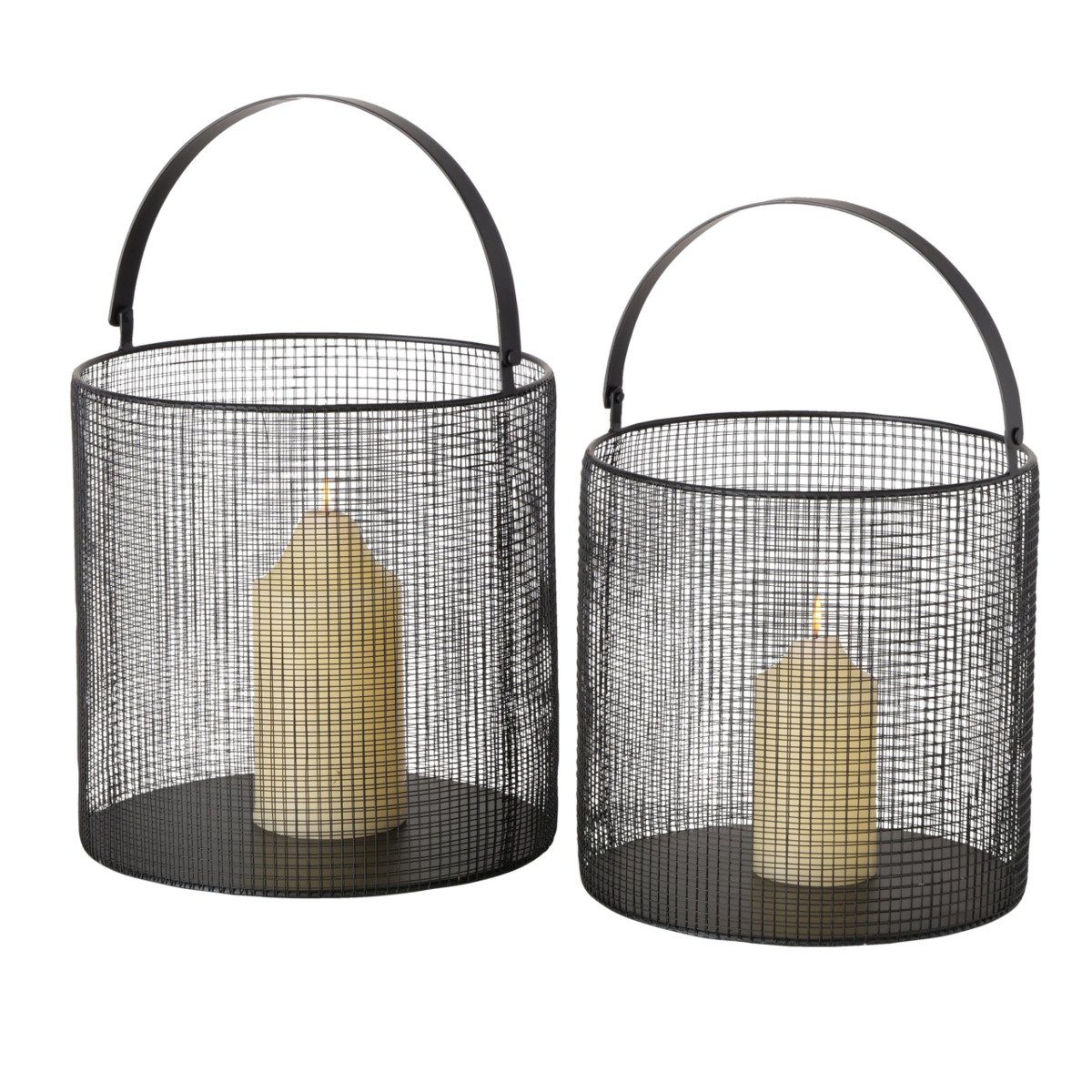 BOLTZE Wanddekoobjekt »Boltze Windlicht Set Baska 2-teilig Deko ...
