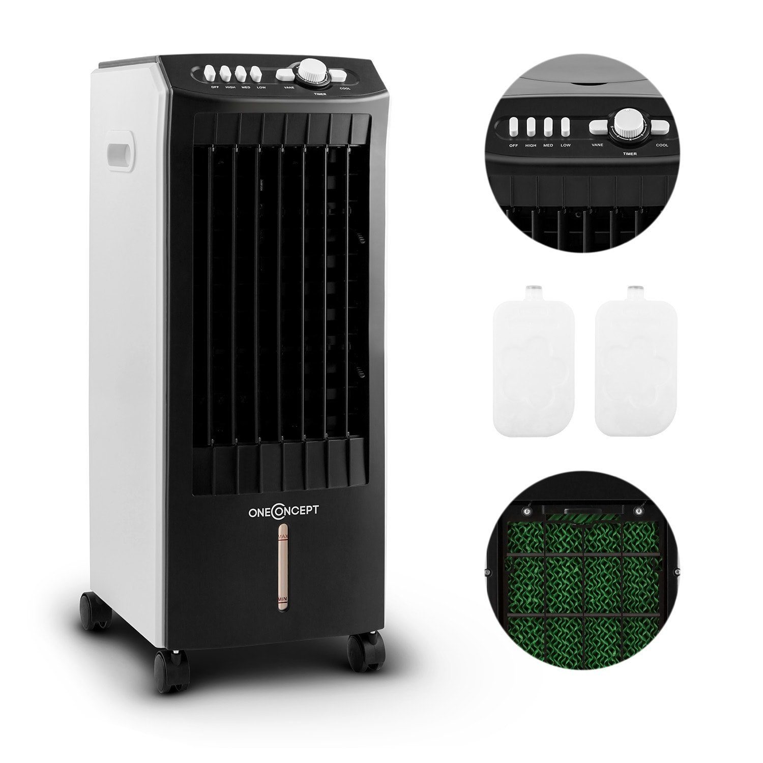 Oneconcept Ventilatorkombigerät Mch 1 V2 3 In 1 Luftkühler Mit