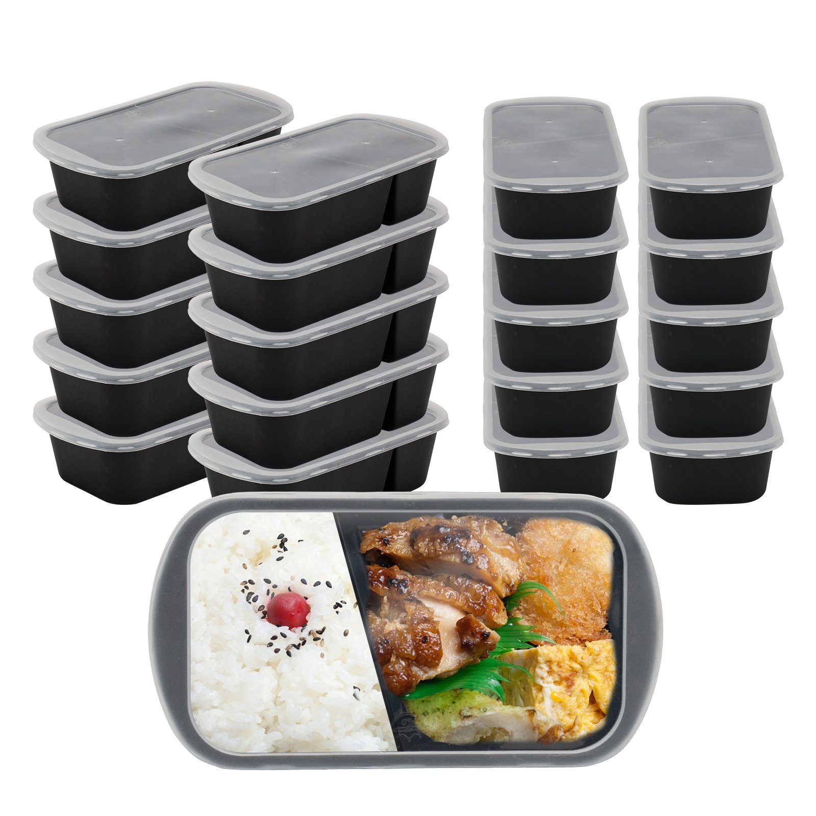 Mdhand Lunchbox 20 Stück Lunchbox 1000 Ml Pp In Lebensmittelqualität