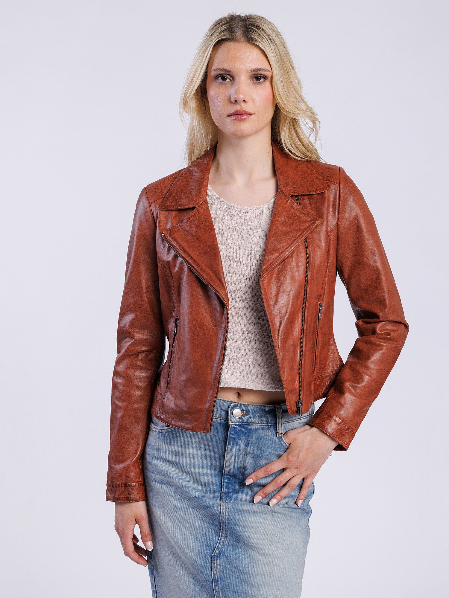 Freaky Nation Lederjacke Runa-FN NYC