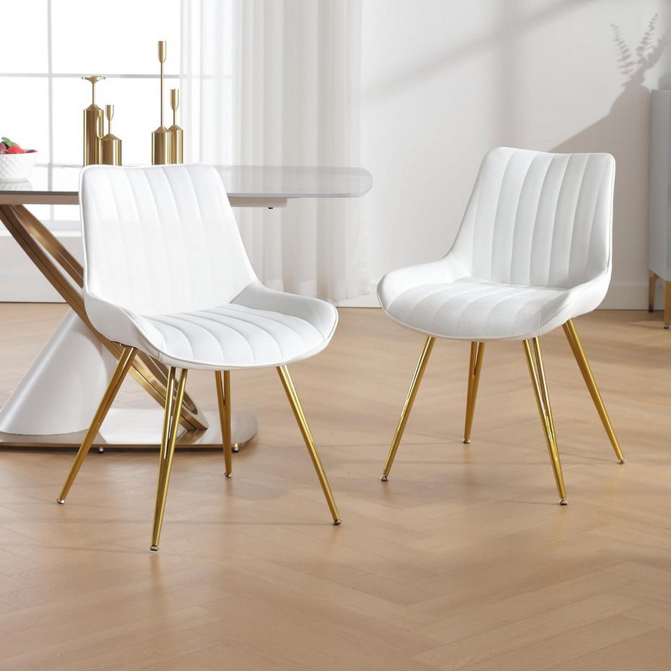 Wahson Office Chairs Esszimmerstuhl 2er Set Samt Küchenstuhl