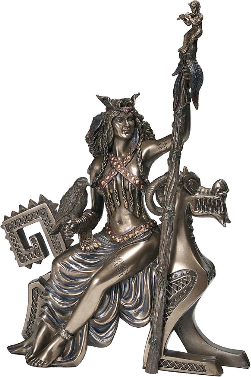 Mysticalls Dekofigur Frigg Bronziert By Derek W Frost Deko Gott