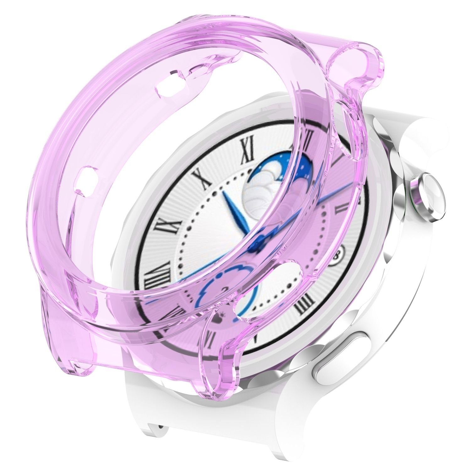König Design Smartwatch-Hülle Huawei Watch GT 3 Pro 46mm, Schutz Tasche ...